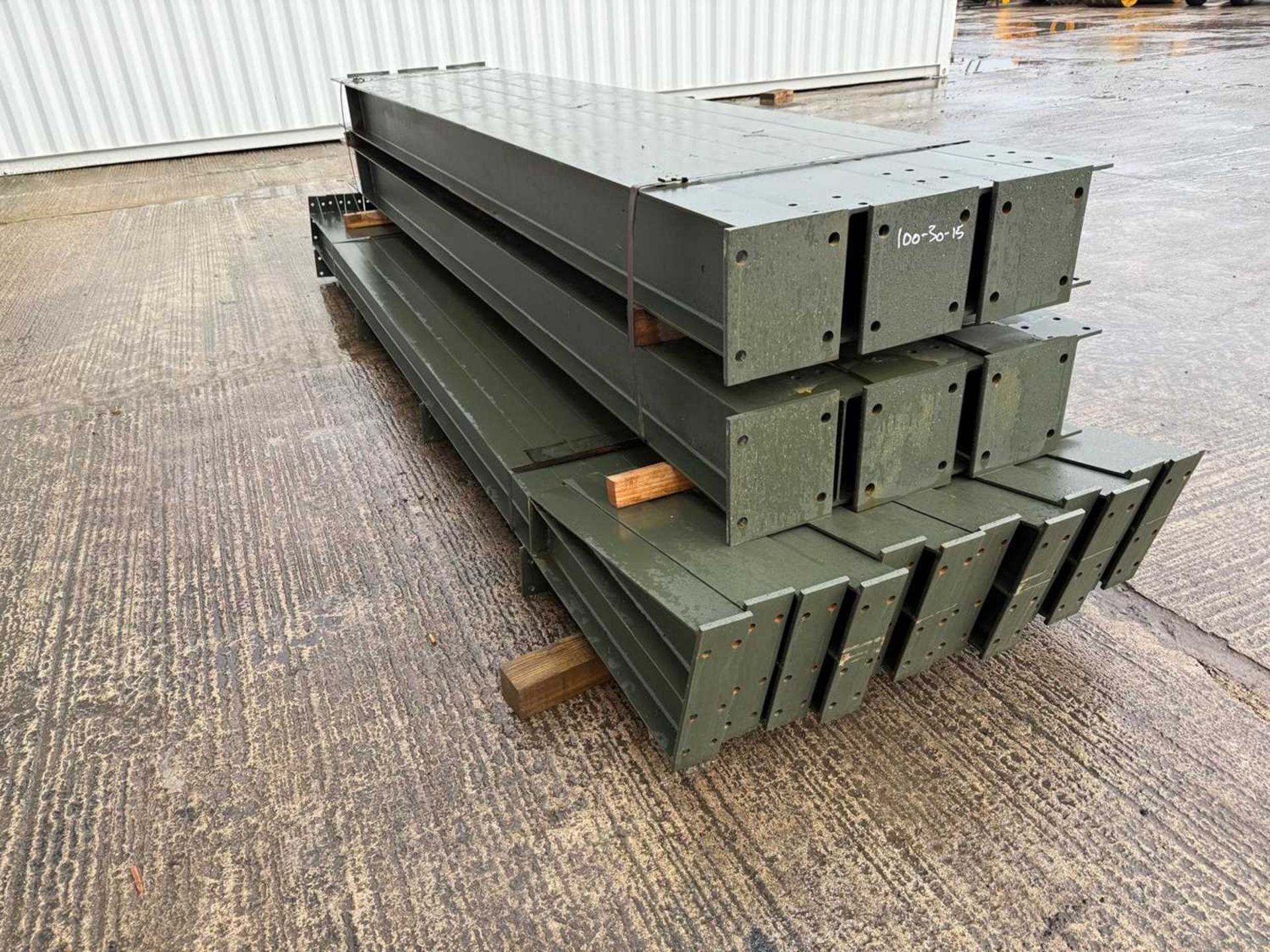 Steel Frame Building 100` x 30` x 15` , 5No 20` Bays 12 Degree Pitch ...
