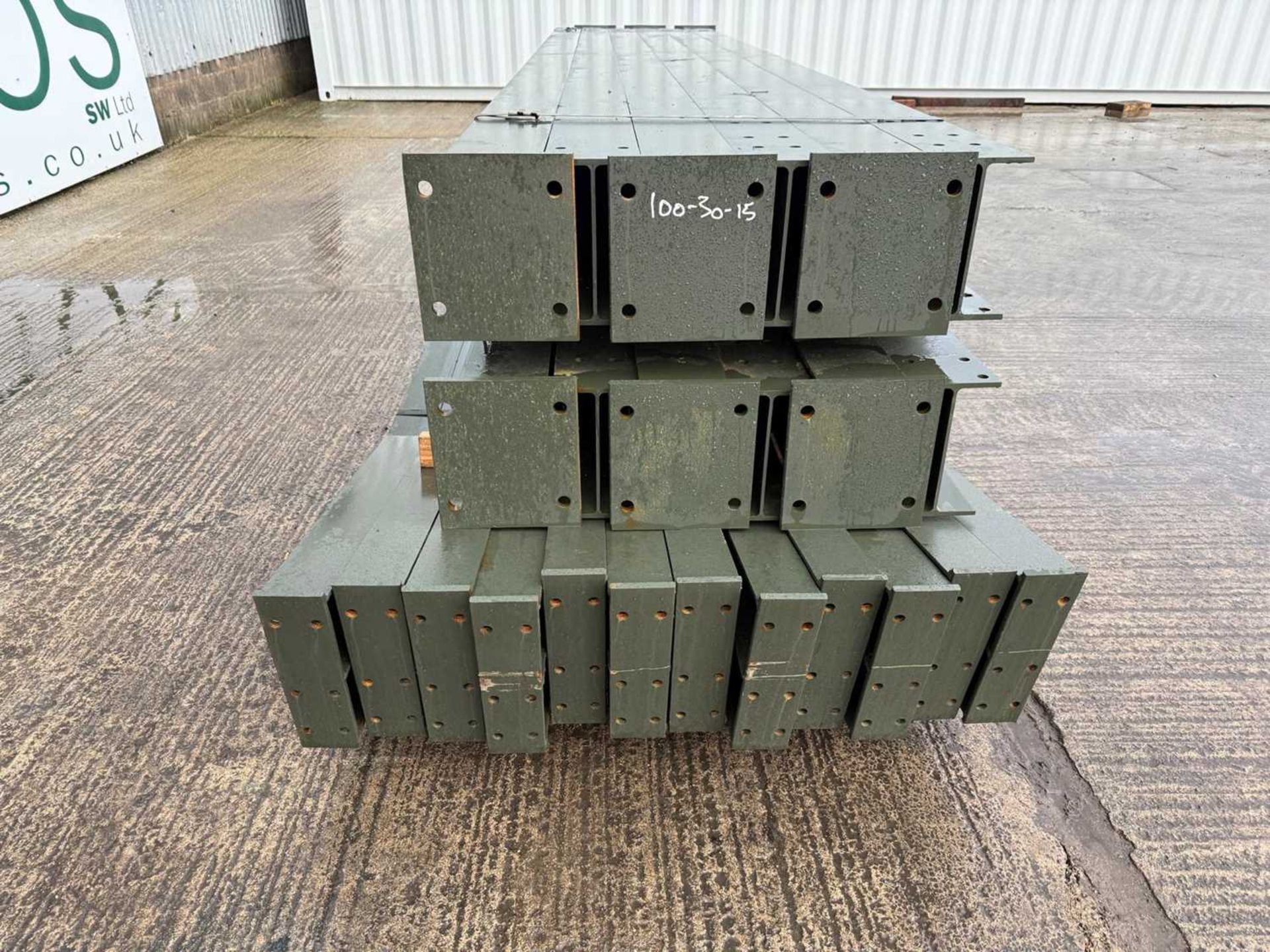 Steel Frame Building 100` x 30` x 15` , 5No 20` Bays 12 Degree Pitch ...