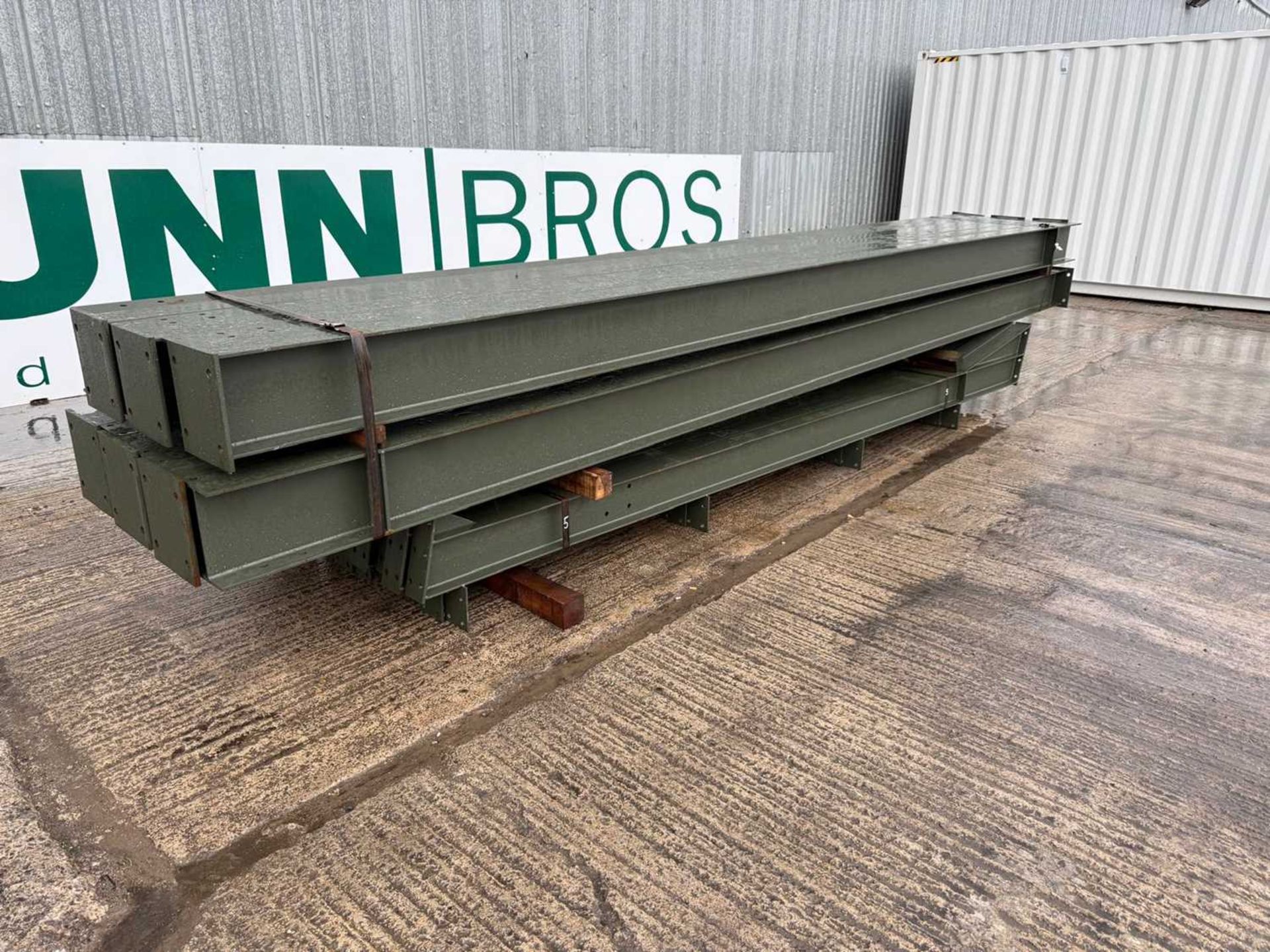 Steel Frame Building 100` x 30` x 20` , 5No 20` Bays 12 Degree Pitch ...