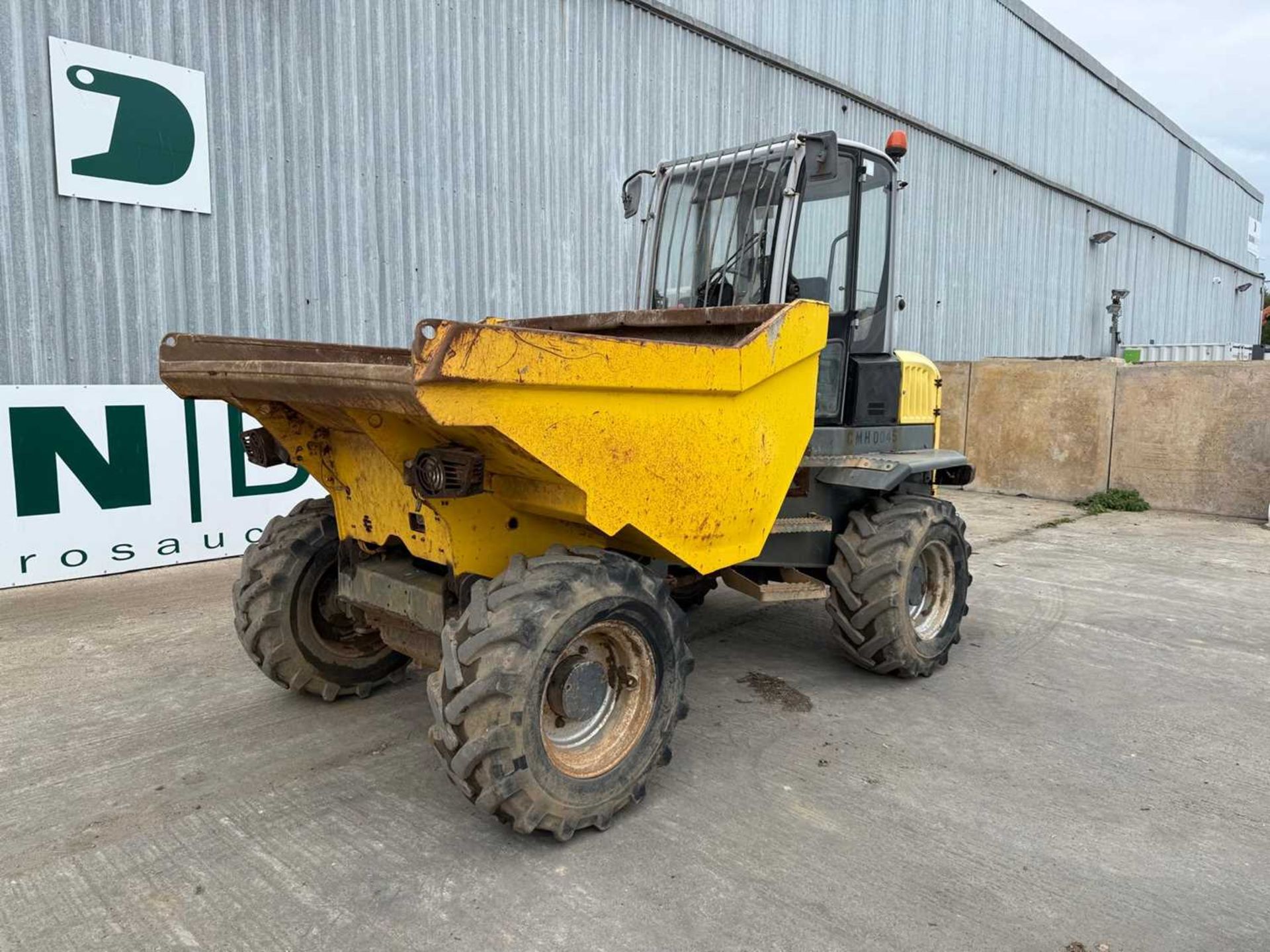2016 Wacker Neuson DW60 6Ton 4WD Dumper, Enclosed Cab, Rear View Safety ...