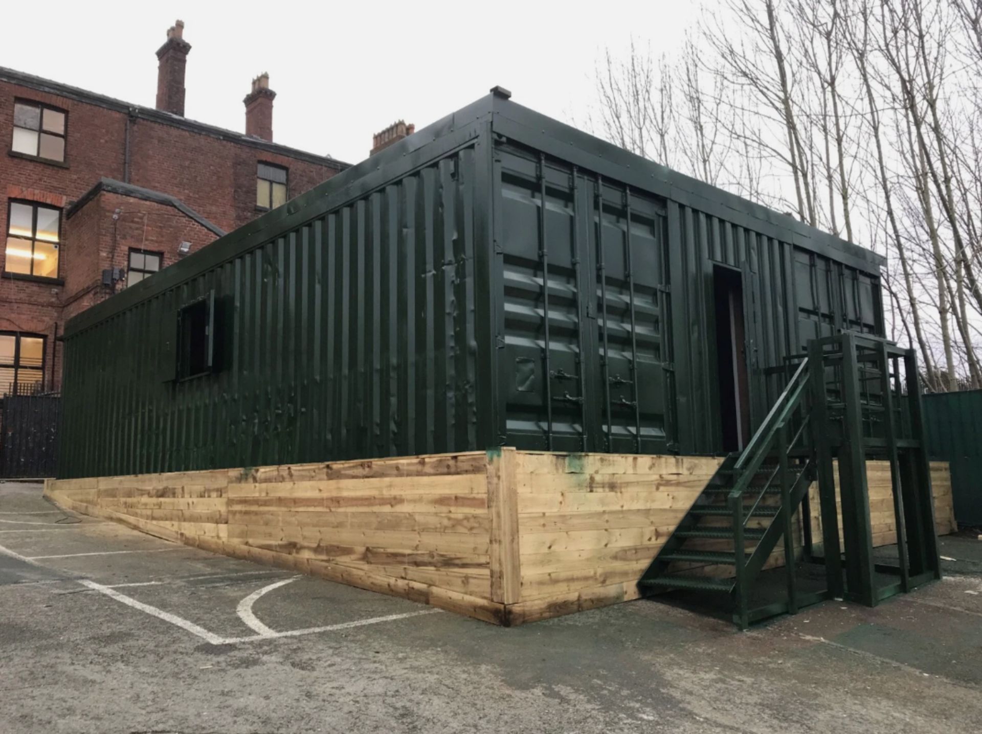 40ft x 16ft Shipping Container – Modular Workshop / Office / Food Unit ...