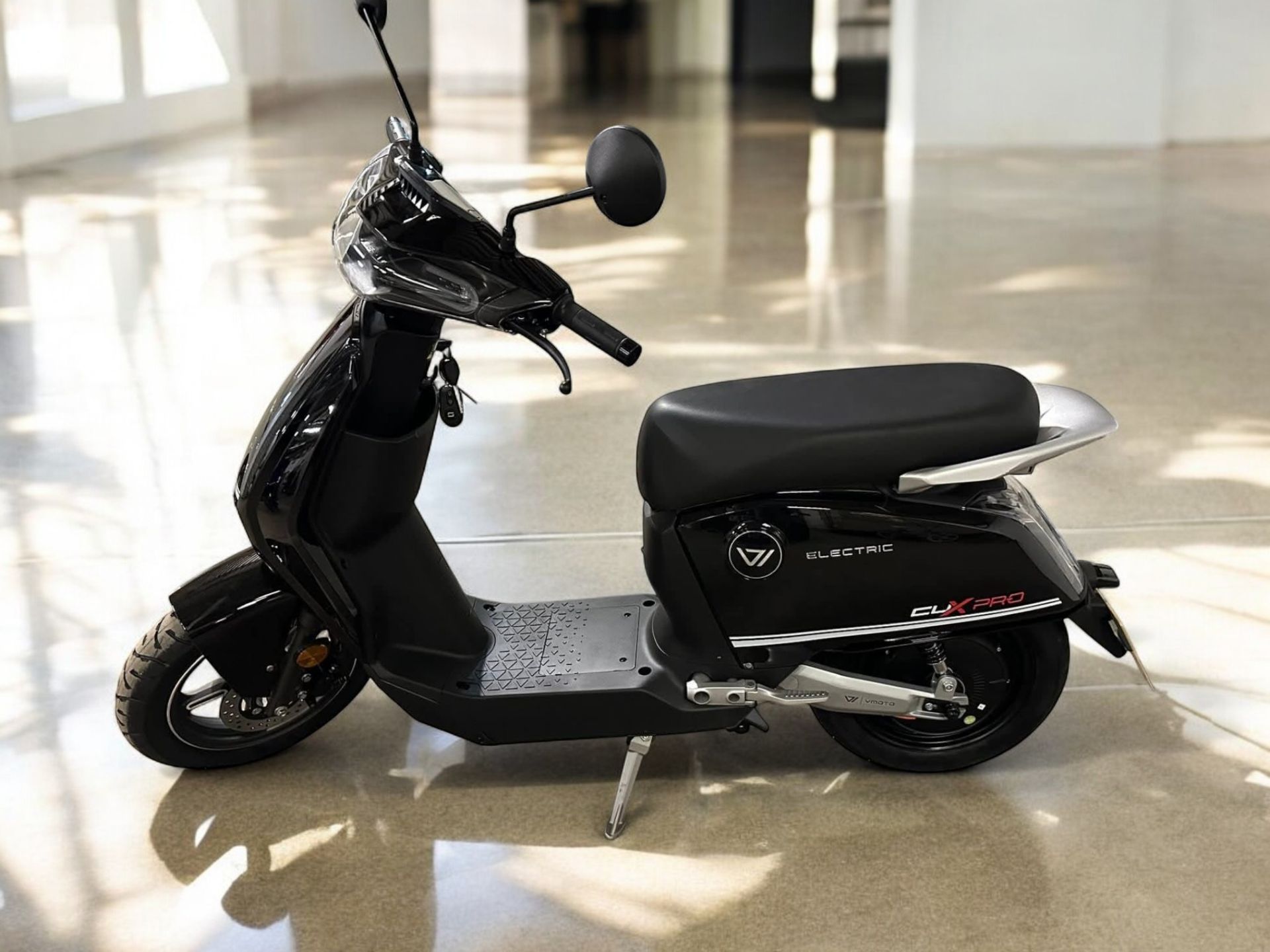 BLACK BRAND NEW 2025 ROAD LEGAL VMOTO CUX PRO ELECTRIC MOPED (50CC ...
