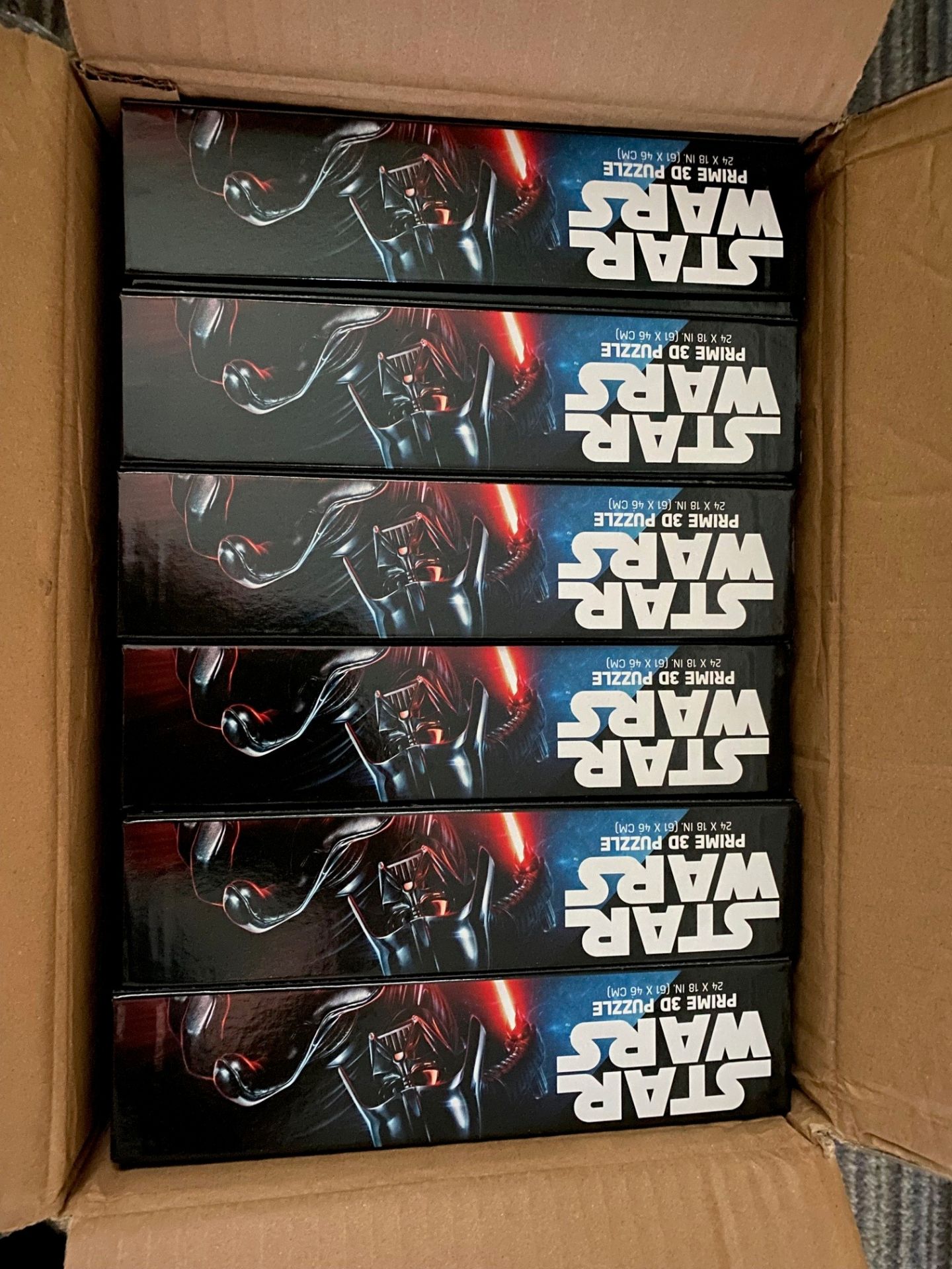 Carton of 6 Units of Star Wars - Darth Vader Prime 3D 500pc Jigsaw ...