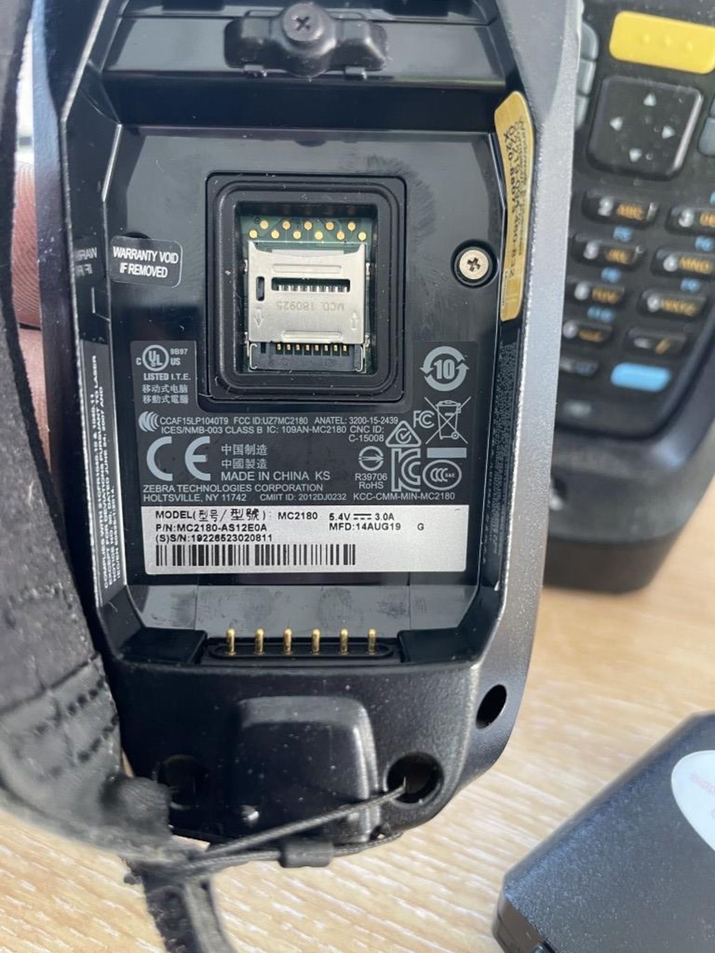 2 - Zebra MC2180 scanners, with docking stations