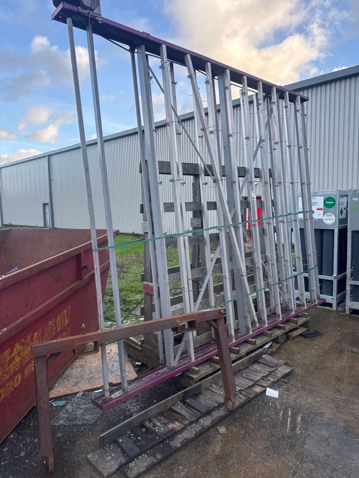 Lisec FR4003 Freestanding glass rack (2000)Serial Number: 550002183Year ...