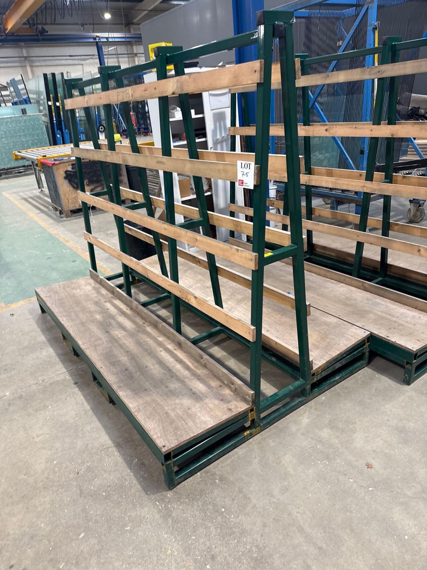 Steel A frame glass stillage Additional Information:with fork lifting ...