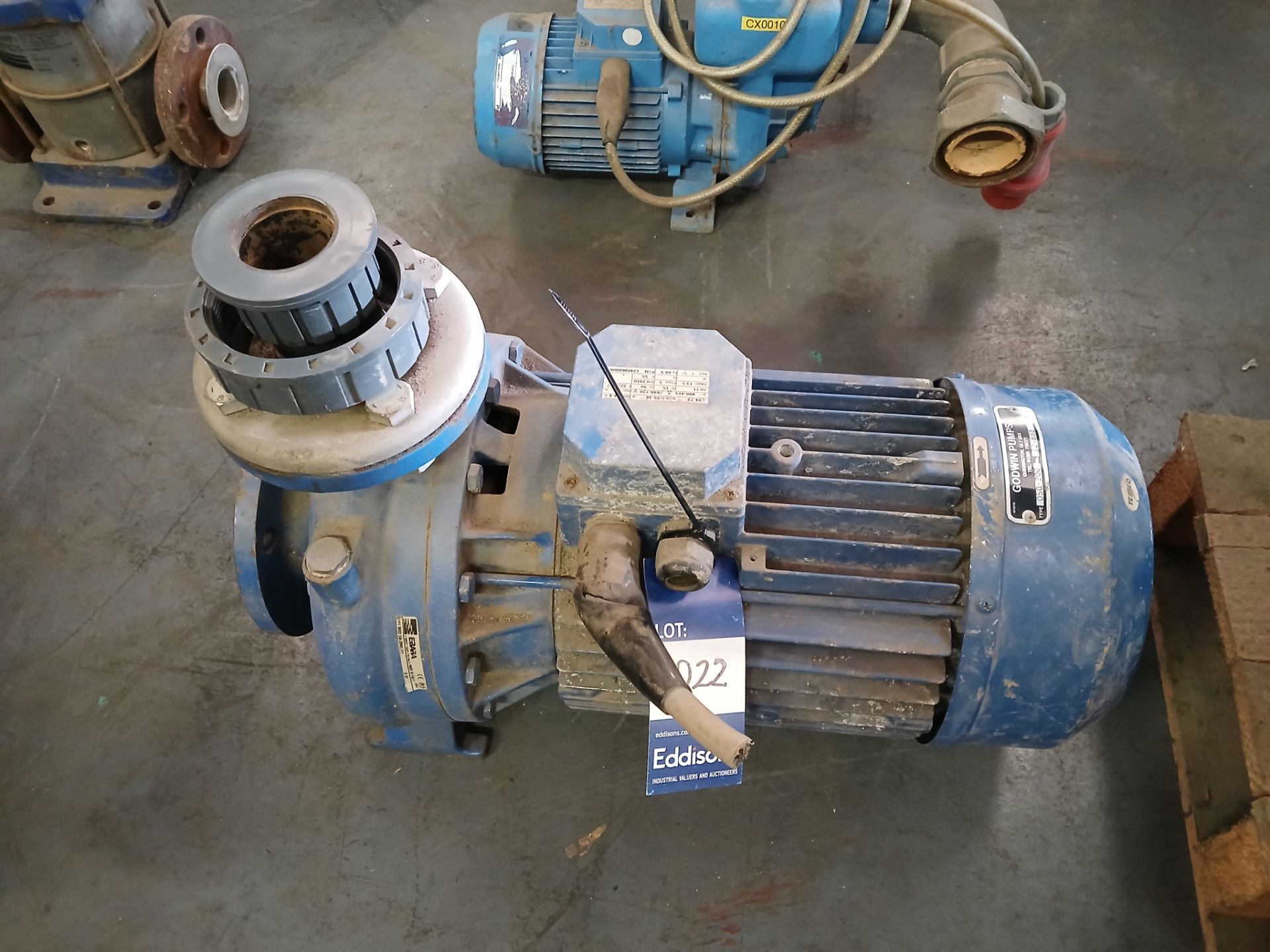 Godwin D50-200 water pump, 11kW motor, 3 phase