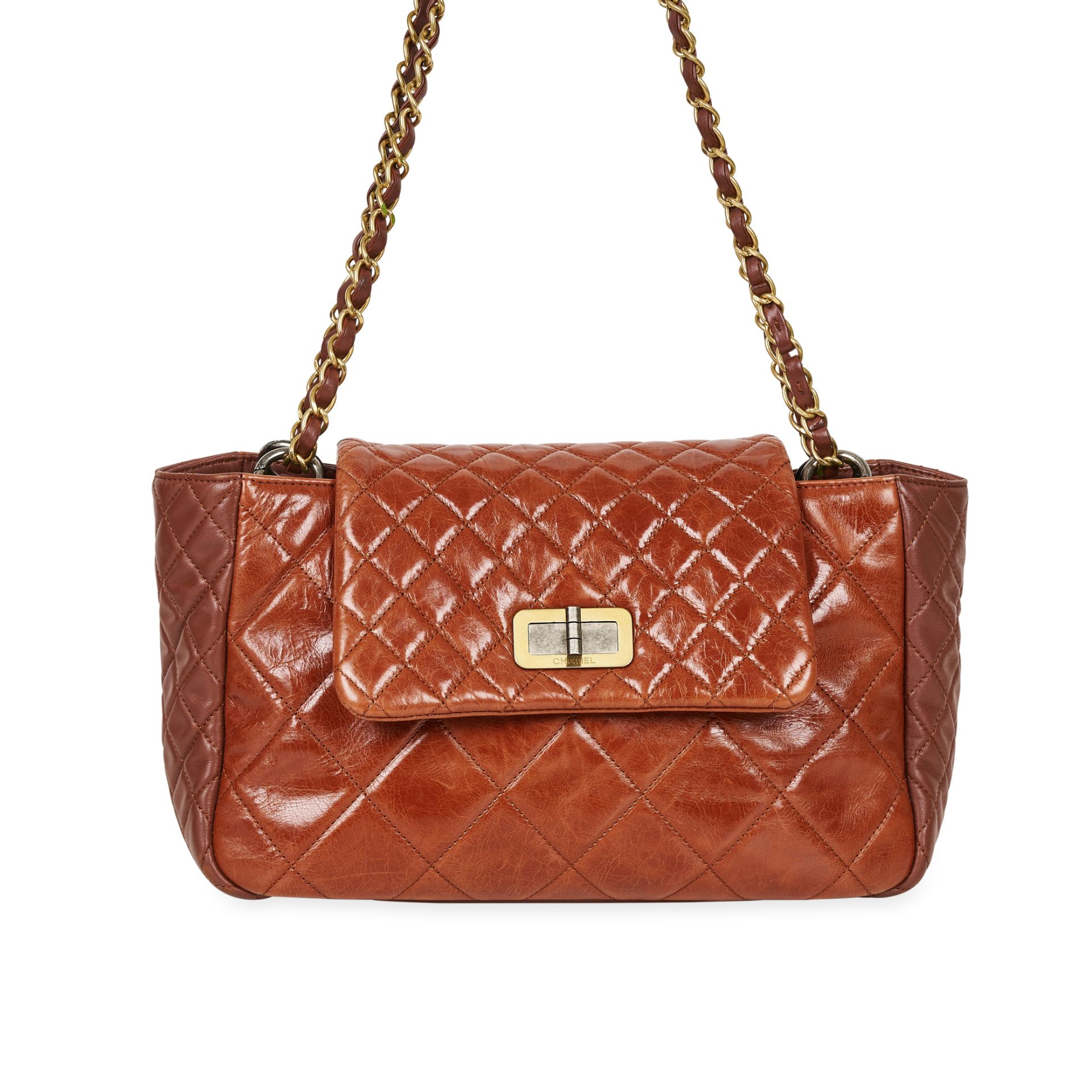 CHANEL QUILTED LEATHER MIX REISSUE ACCORDION FLAP BAG Condition grade ...