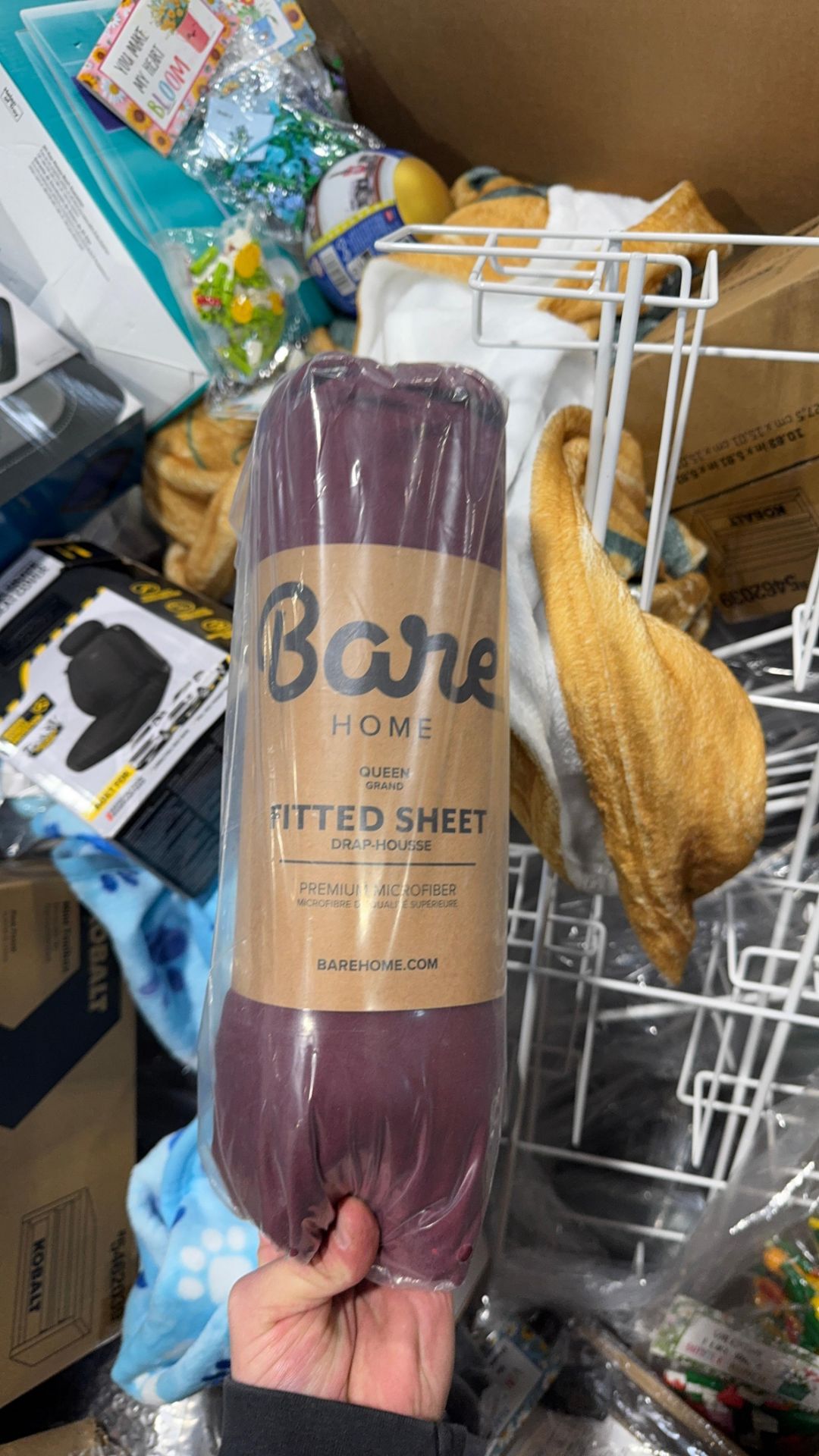 PUR water filter, toys, home goods, fiited sheets, and more