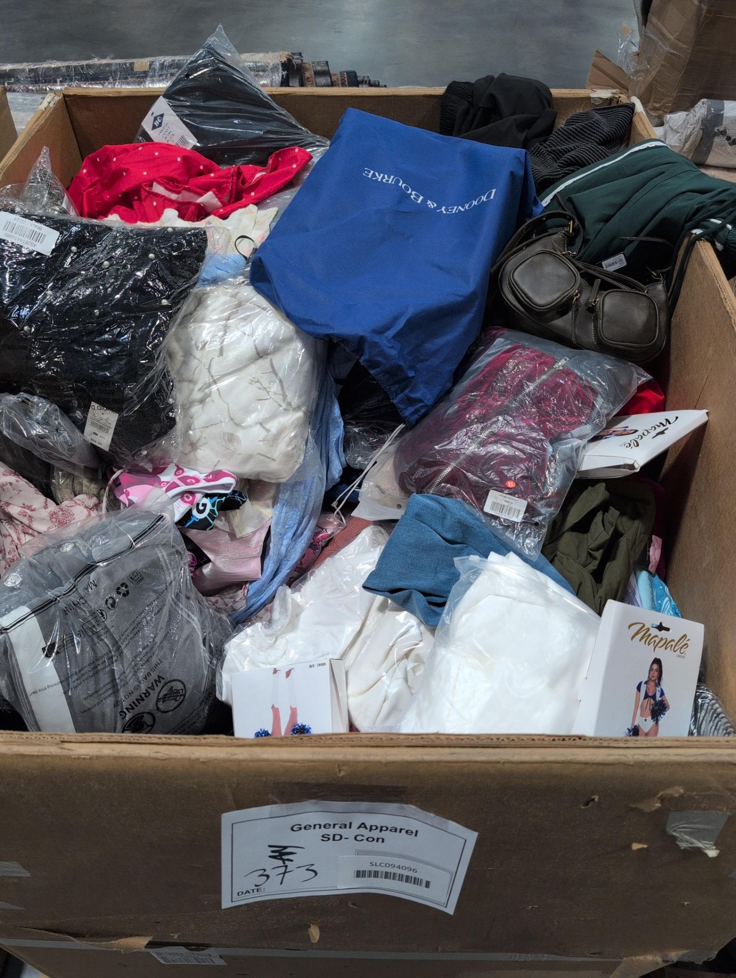 Clothing: lingerie, no boundaries, Dooney and Burke, socks, BRUNT ...