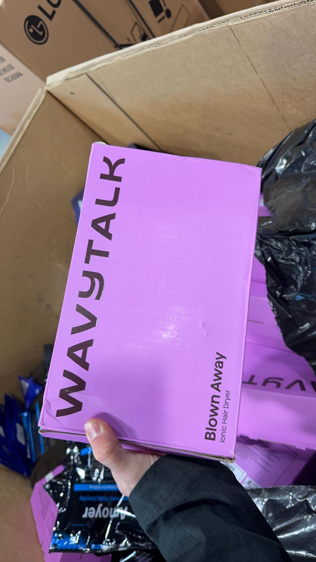 Miscellaneous pallet multiple wavy talk blown away air dryers, pampers ...