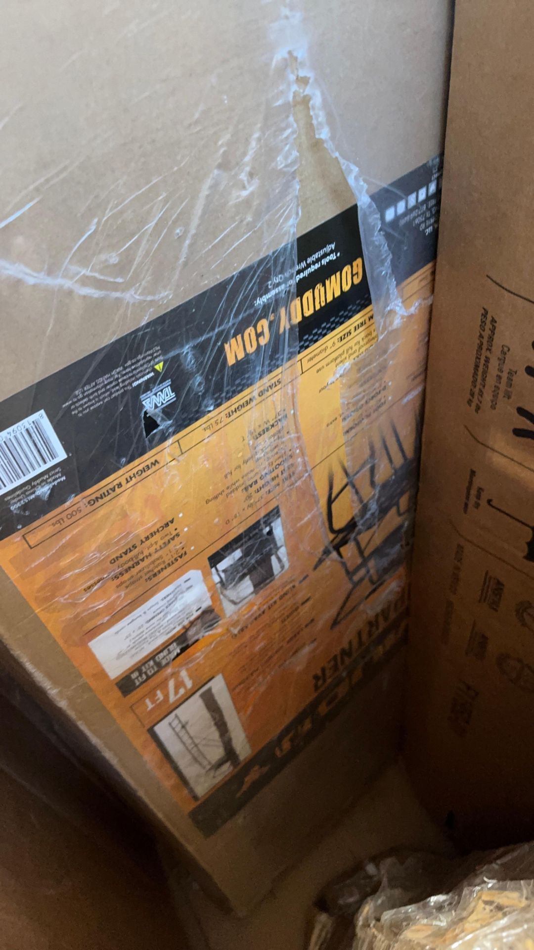 Go muddy tree stand, rolled material, metal brackets, tumbling mats ...