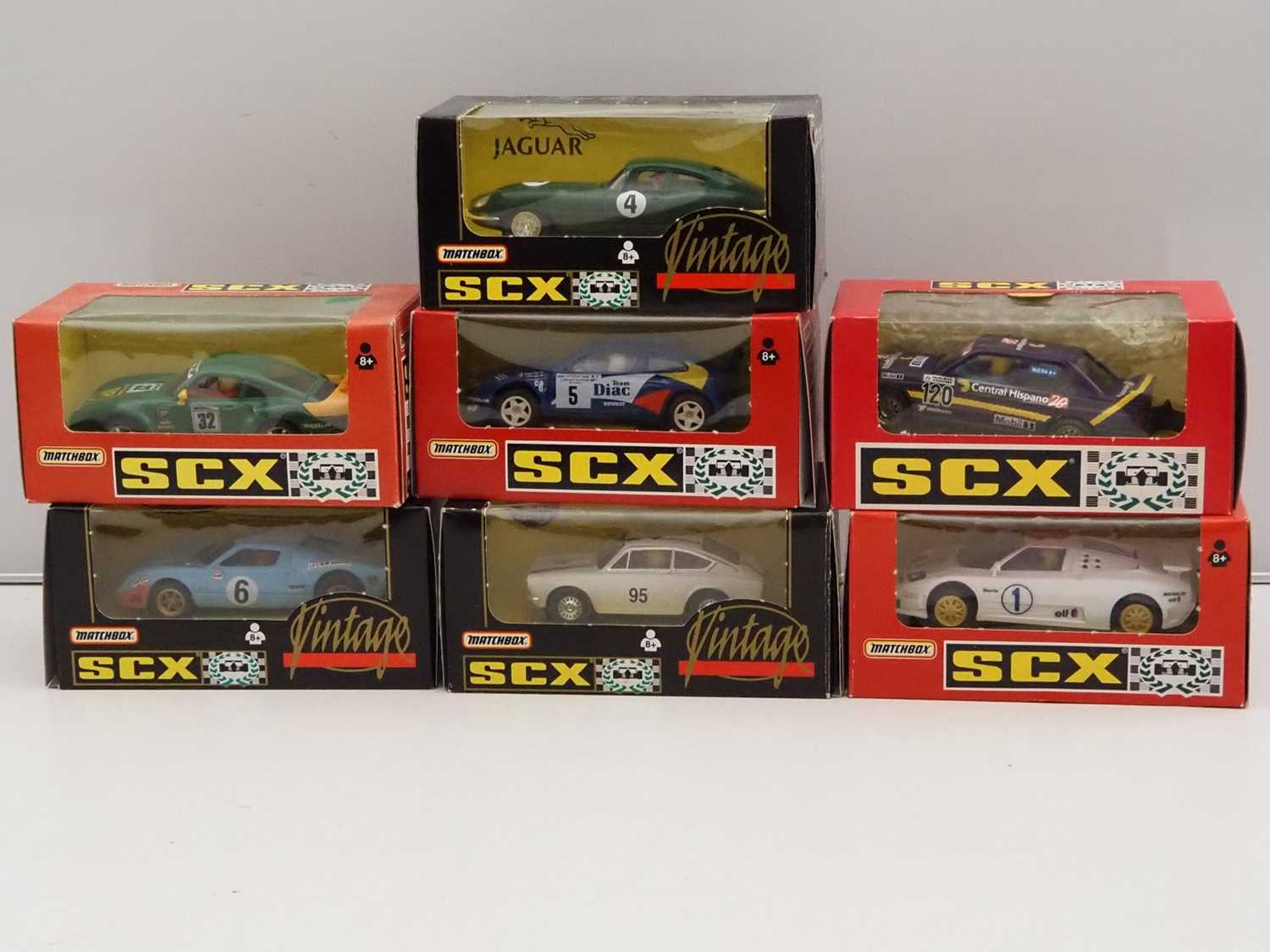 MATCHBOX SCX group of 1:32 scale slot cars of various types - VG in G ...