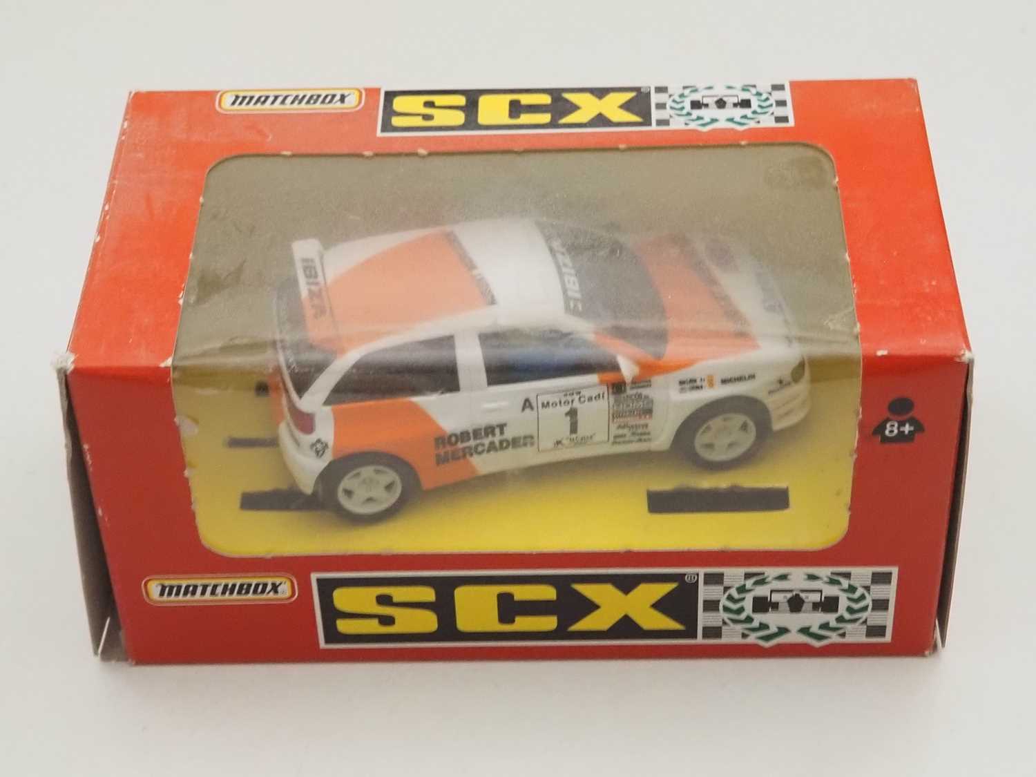 MATCHBOX SCX group of 1:32 scale slot cars of various types - VG in G ...
