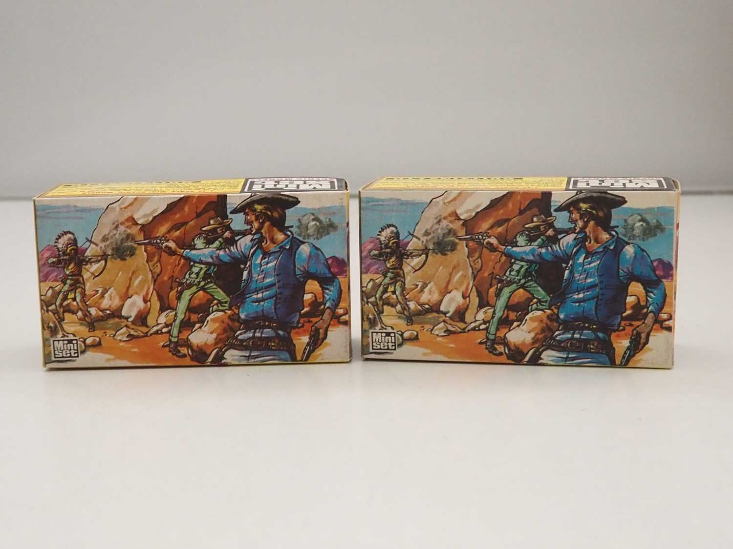 A group of wild west cowboy and indian figures and sets, boxed and ...