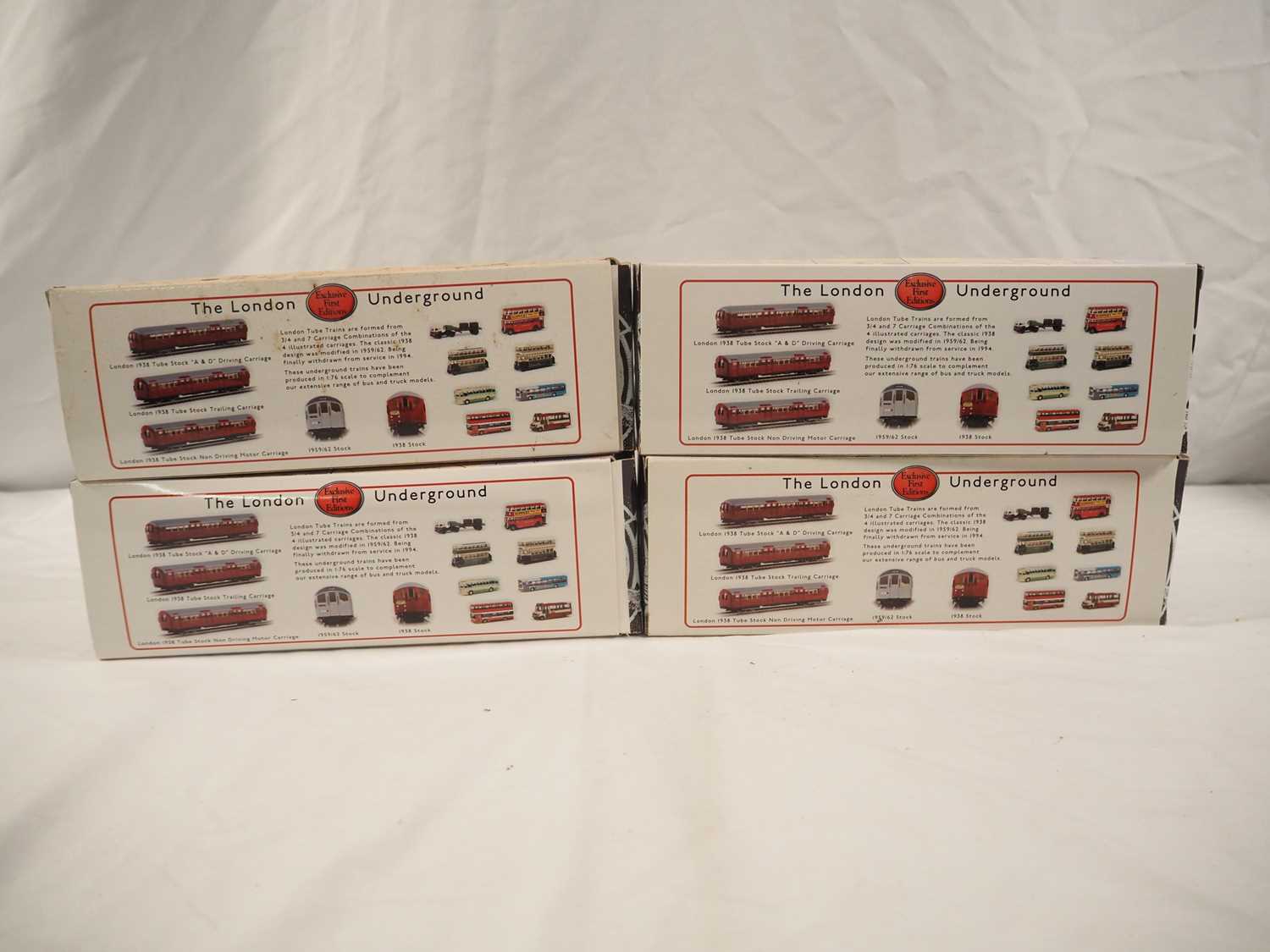 EFE 1:76 scale 4-car London Underground unpowered 1959 tube stock set ...