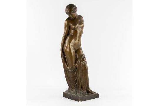 Ernst Seger (1868-1939) 'Helena', patinated terracotta.Bronze patinated ...