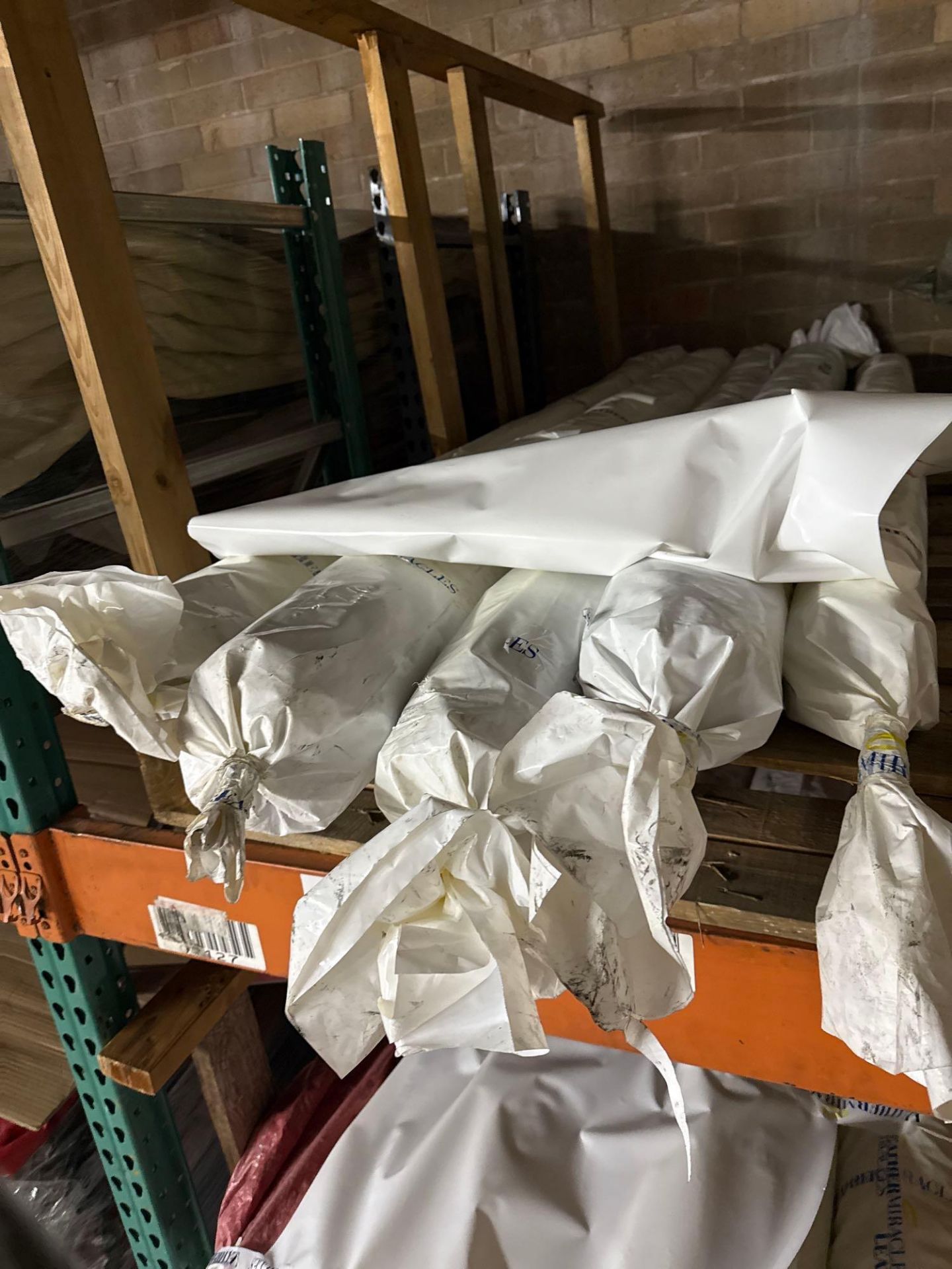 Whole Leather Hides in Rolled Bales Wrapped on Wooden Pallet, Assorted ...