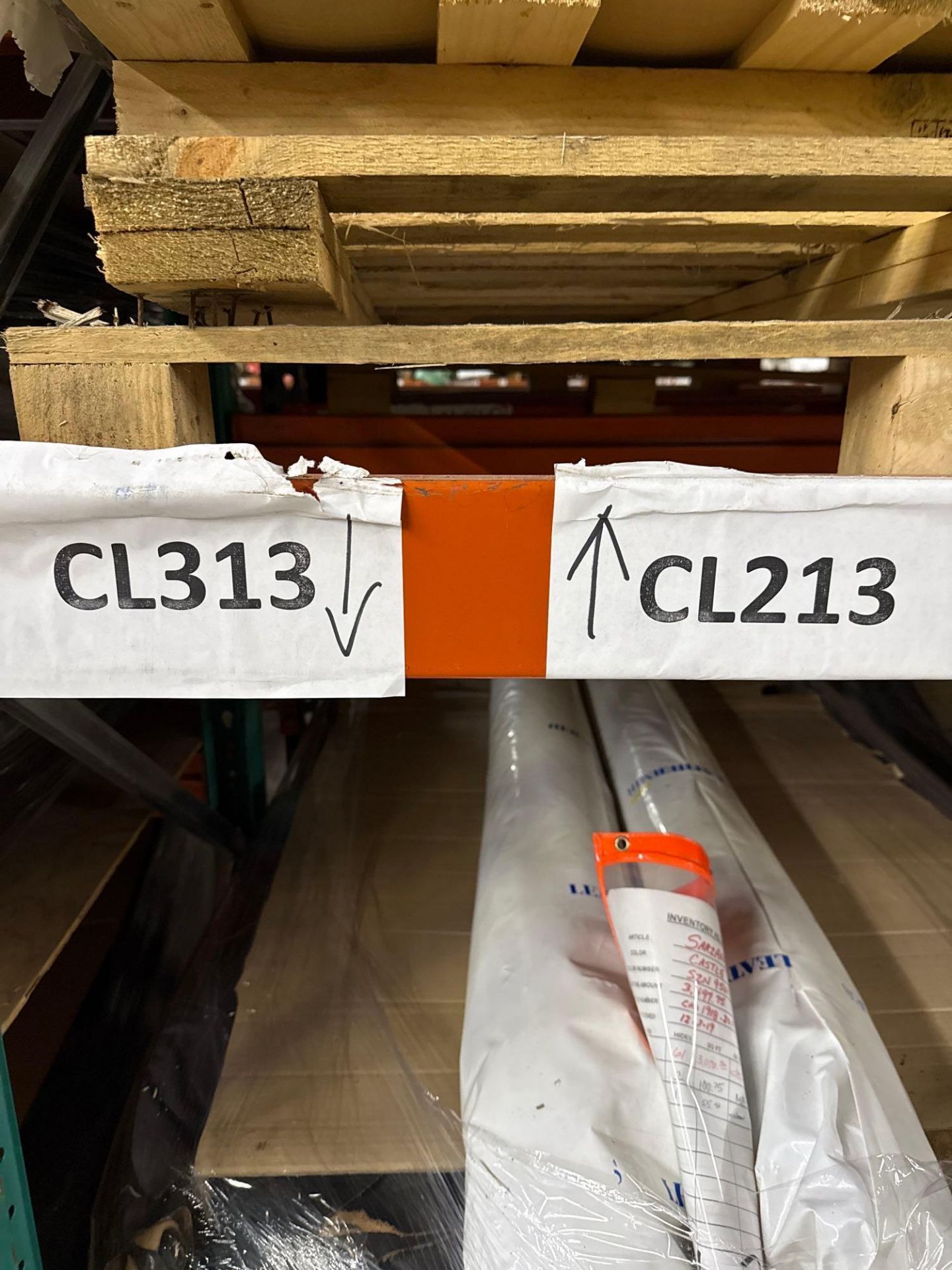 (12) Pallets of Whole Leather Hides, Assorted colors. Folded and Shrink ...
