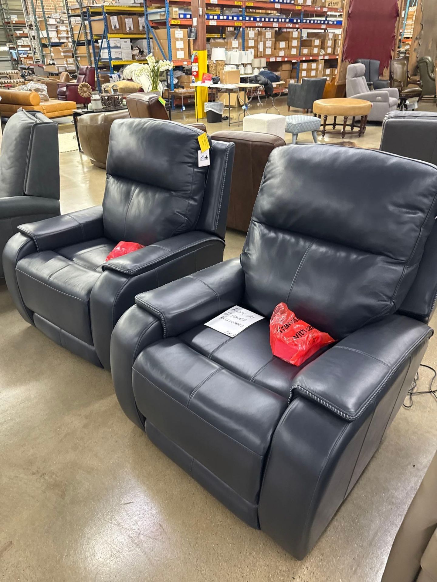 (2) Power Recliners, Including Portand P2 in Saphire (located in HQ)