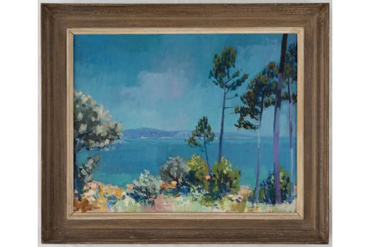 Albert NEUENSCHWANDER (1902-1984) South French landscape Oil on canvas ...