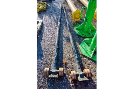 Pair of machinery moving bars A1334783, A1337484