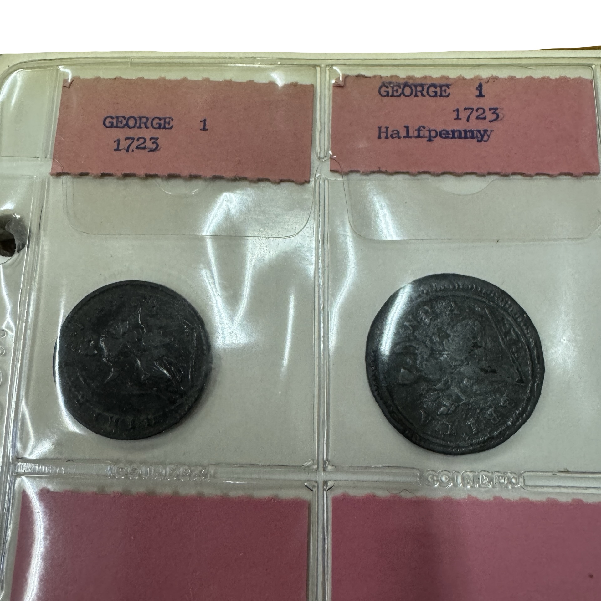 A mixed British and Roman coin collection to include the following ...