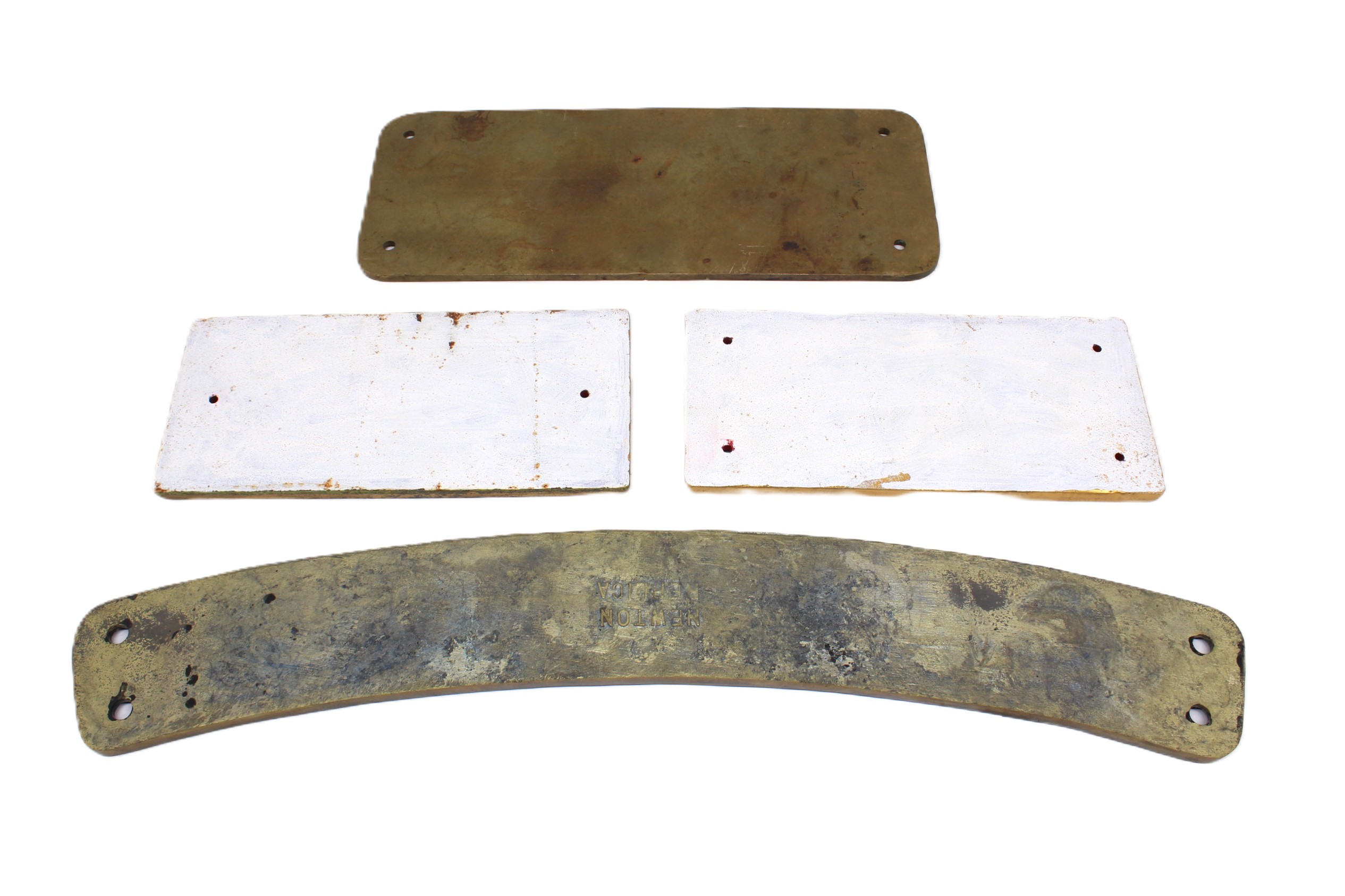 Railwayana: A collection of four replica railway name plates, to ...