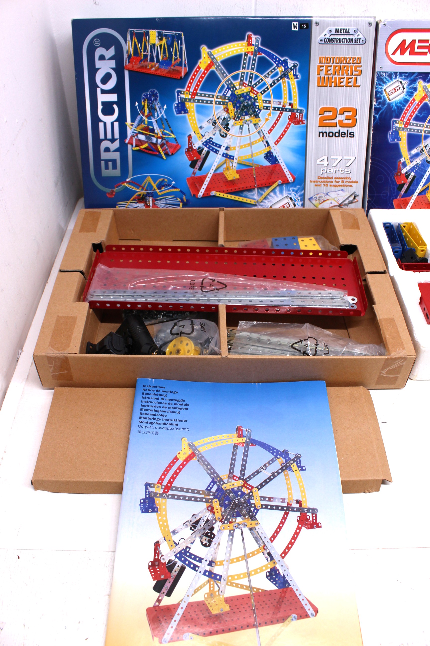 Meccano: A collection of three boxed Meccano/Erector Ferris Wheel ...