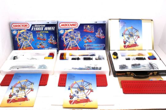 Meccano: A collection of three boxed Meccano/Erector Ferris Wheel ...