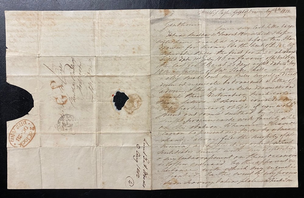 Napoleonic War – Letter from HMS Eagle – 1812. Three page letter ...
