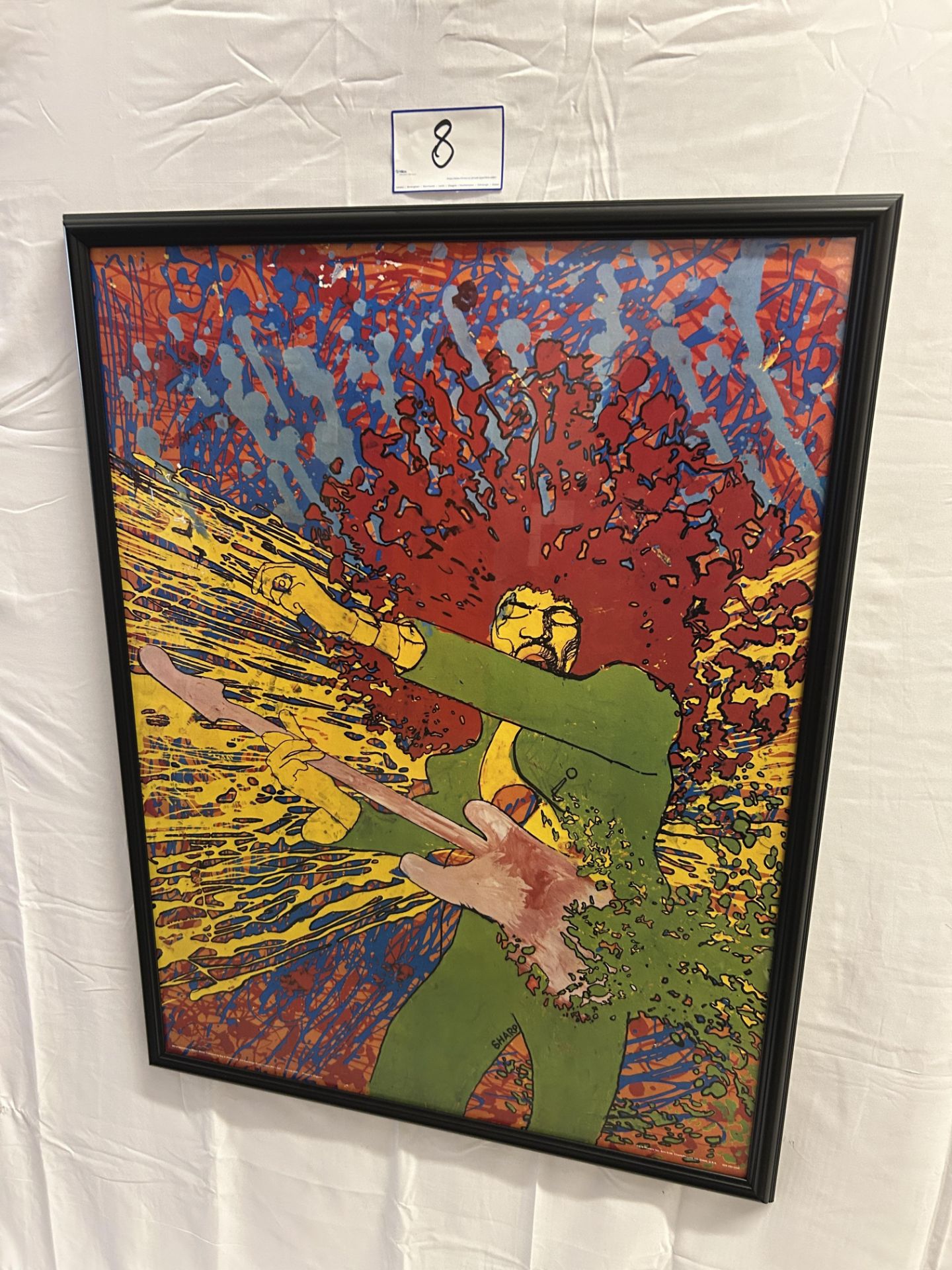 Artist Martin Sharp. Title-Jimi Hendrix Poster (Item dimensions (L x D ...