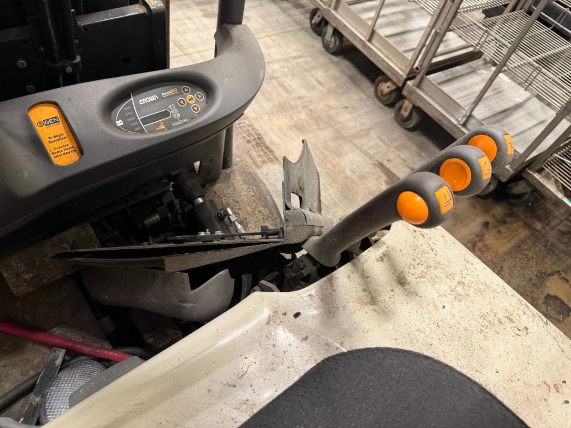 Sit-down Electric Forklift - Crown, Model 5700 Series, S/N: Unknown ...