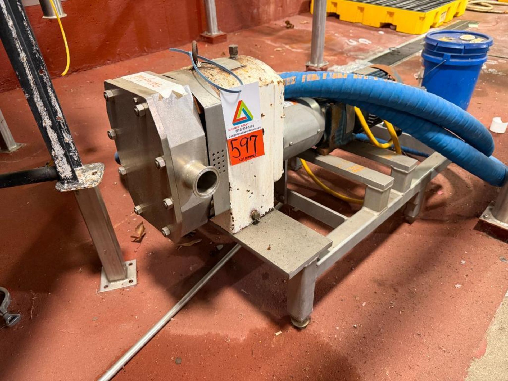 PD Pump - APV Size BL4BS, S/N: P-7858-0198, 2 Inch, 2 Hp Motor And ...