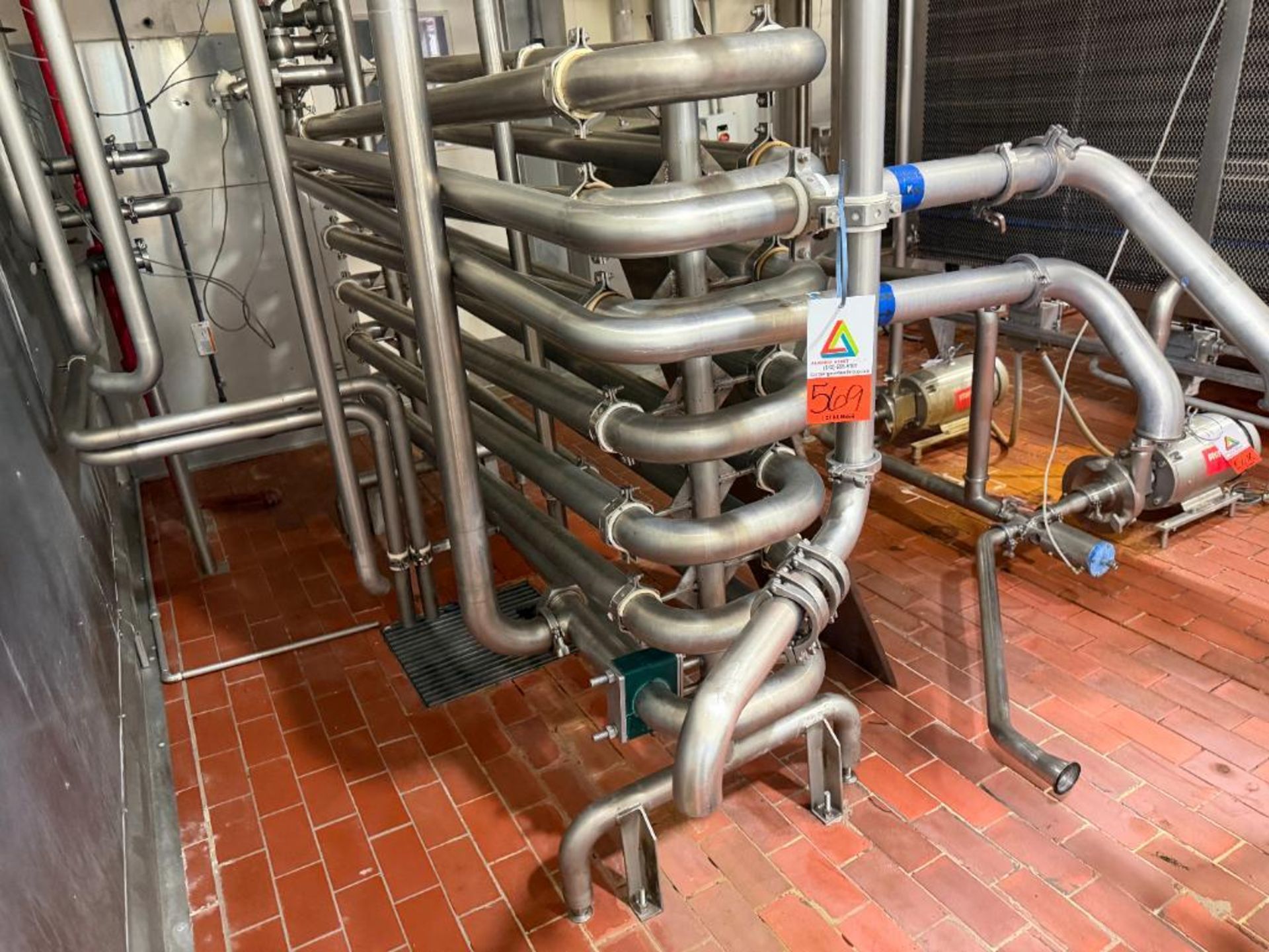 HTST Loading Tube - 7 Rows HTST Cooling Tubes, 64 X 3 Diameter, (2) SPX ...