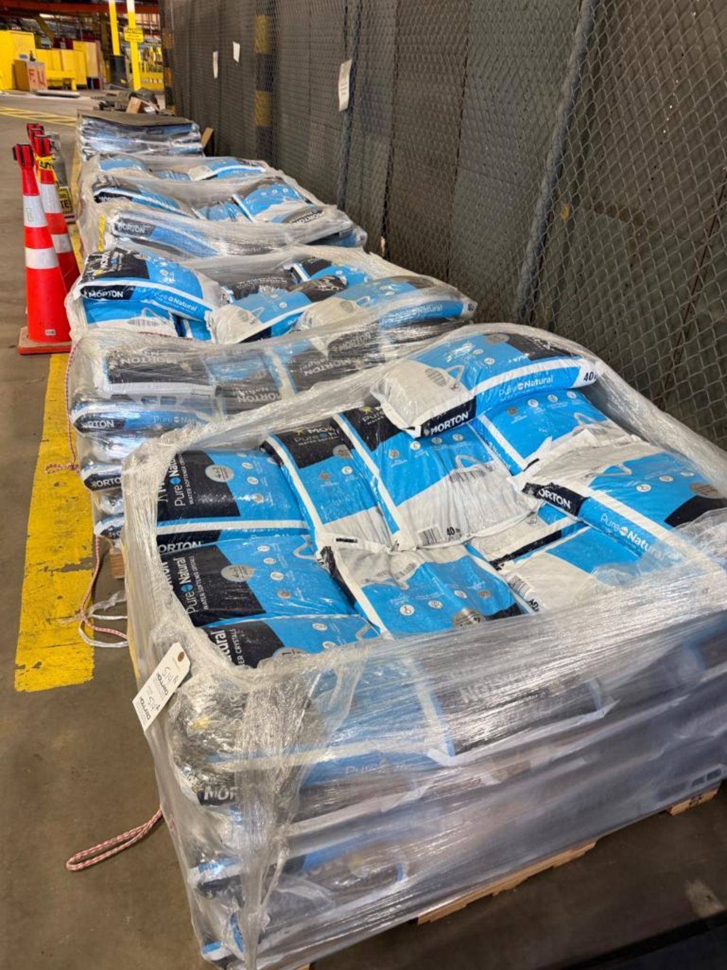 This lot contains (5 1/2) pallets of Morton Pure and Natural water ...