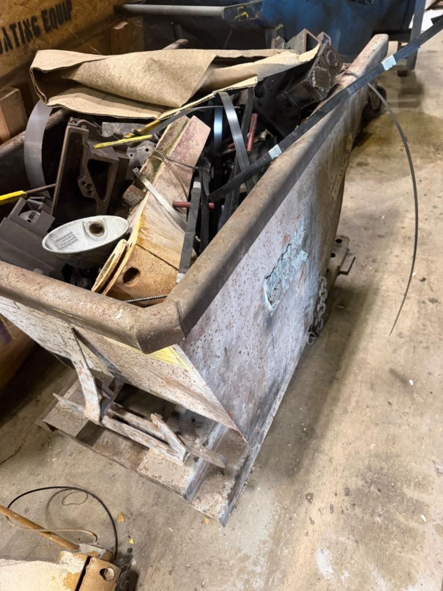 This lot includes three used self-dumping hoppers manufactured by Roura ...