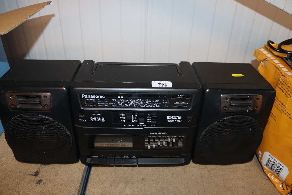 A Panasonic portable stereo RX-CS710