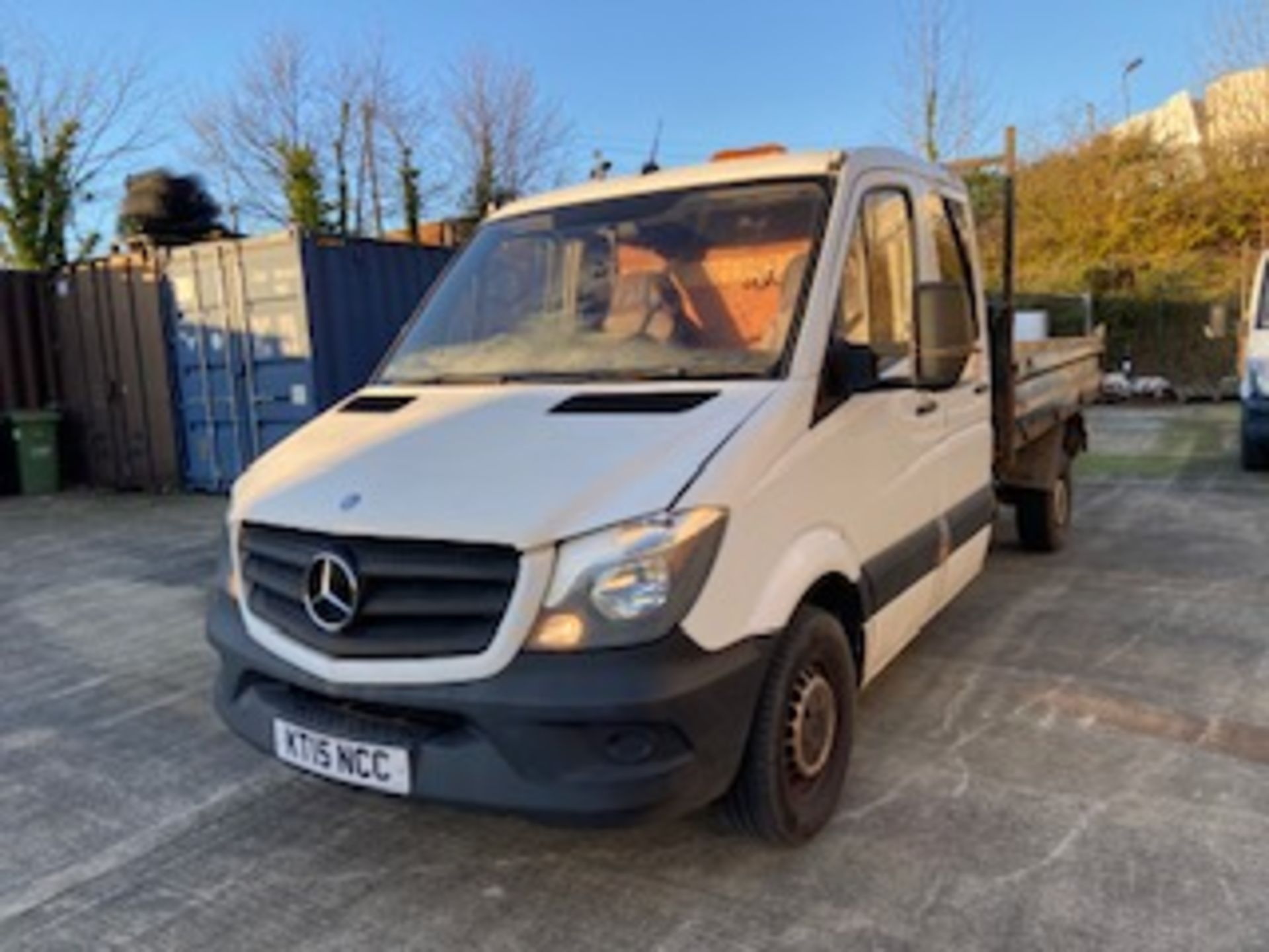 MERCEDES-BENZ SPRINTER 313 CDI TIPPER VAN - Diesel - White. On the ...