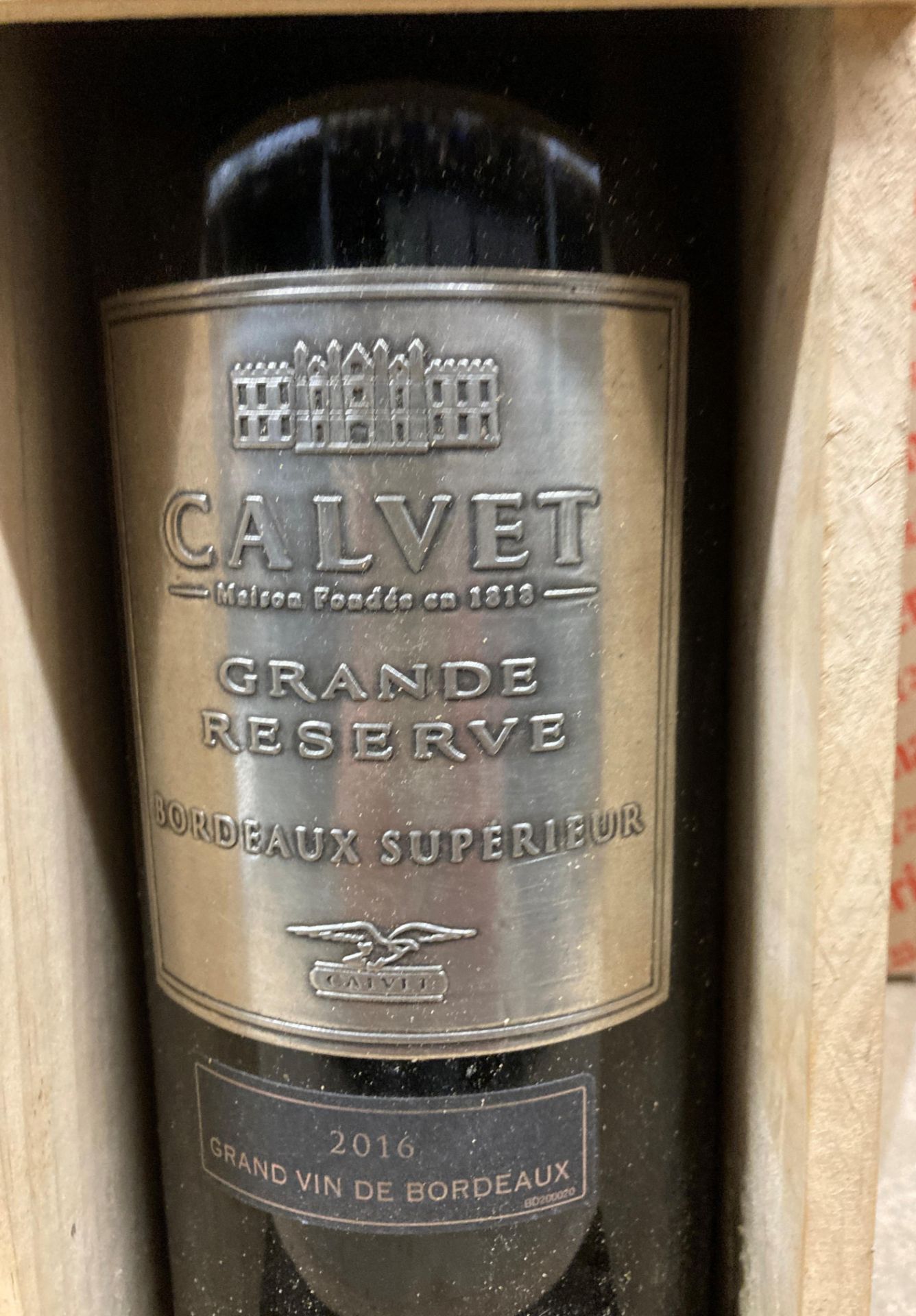 A magnum bottle of Calvet Grand Reserve Bordeaux Superieur 2016 Grand ...