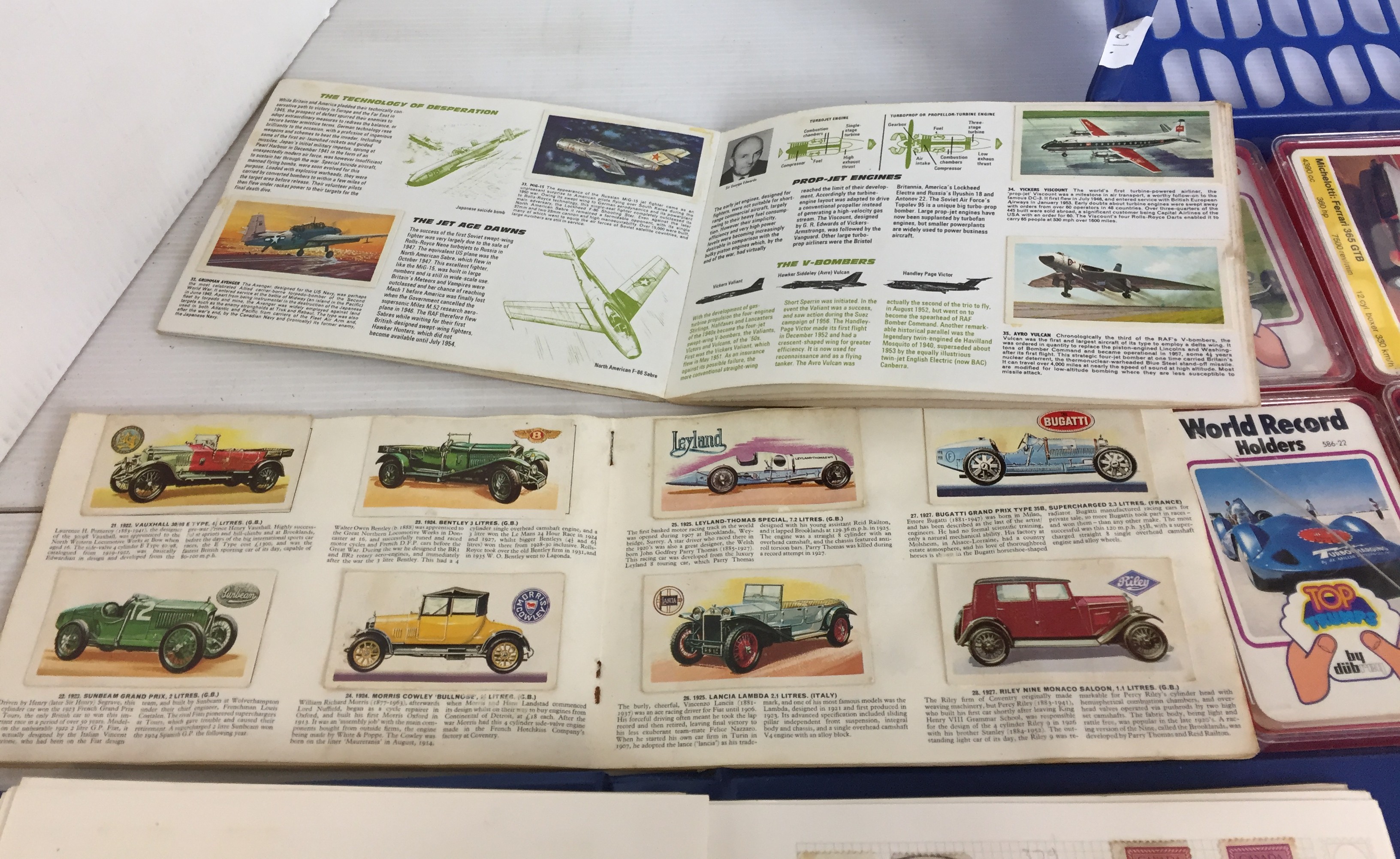 Eight items including two stamp albums of foreign stamps, three Brooke ...