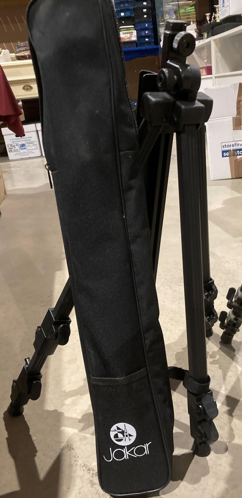 A Manfrotto Art 055 professional tripod, and a Jakar watercolour easel ...