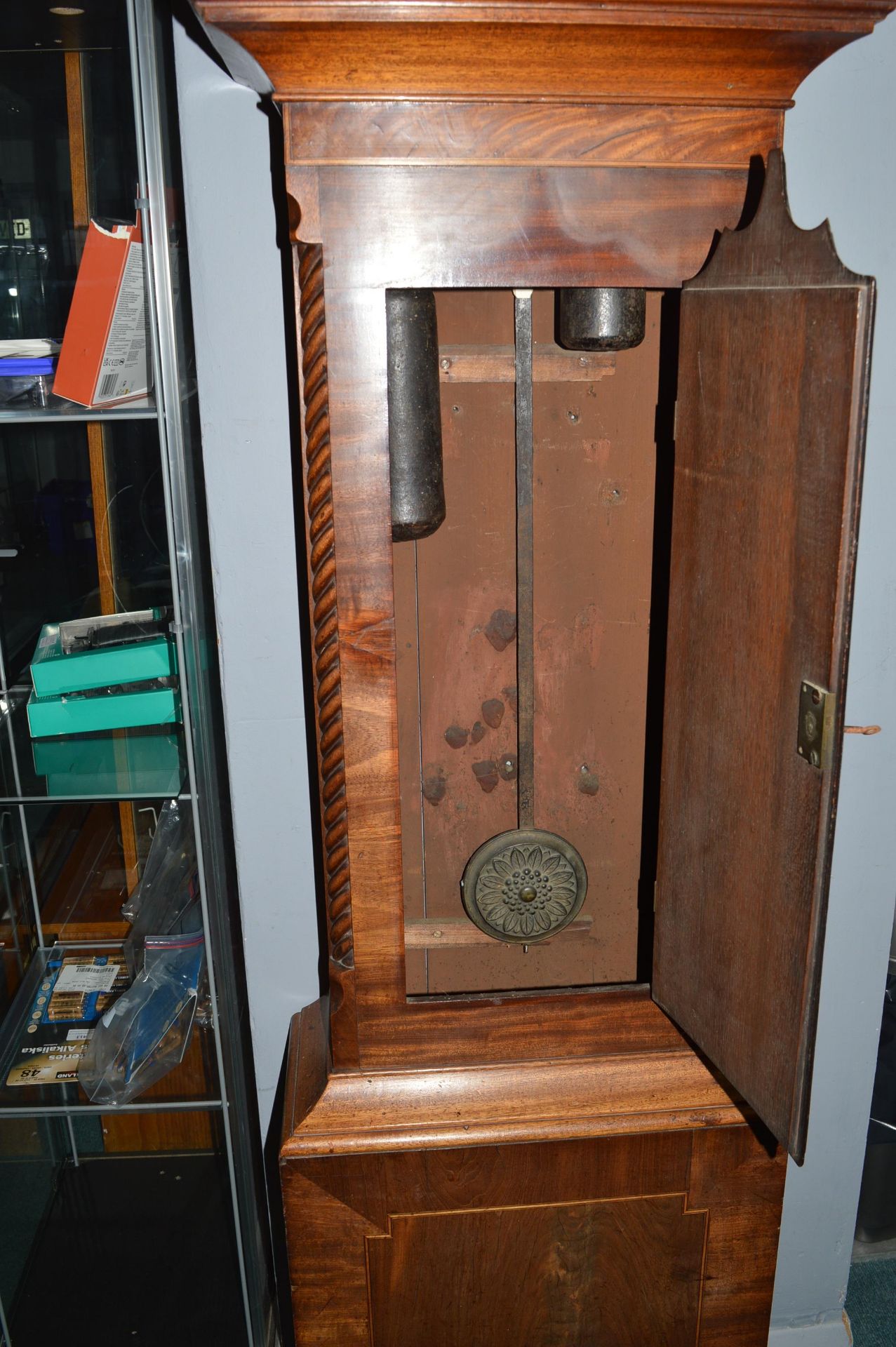 Veneered Mahogany & Walnut Long Case Clock by Samuels of Louth with ...