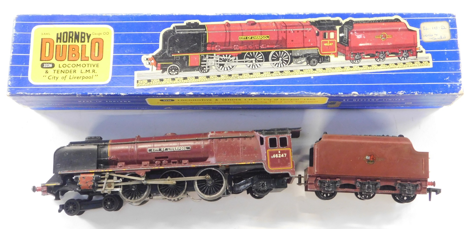 A Hornby Dublo three rail Coronation class locomotive City of Liverpool ...