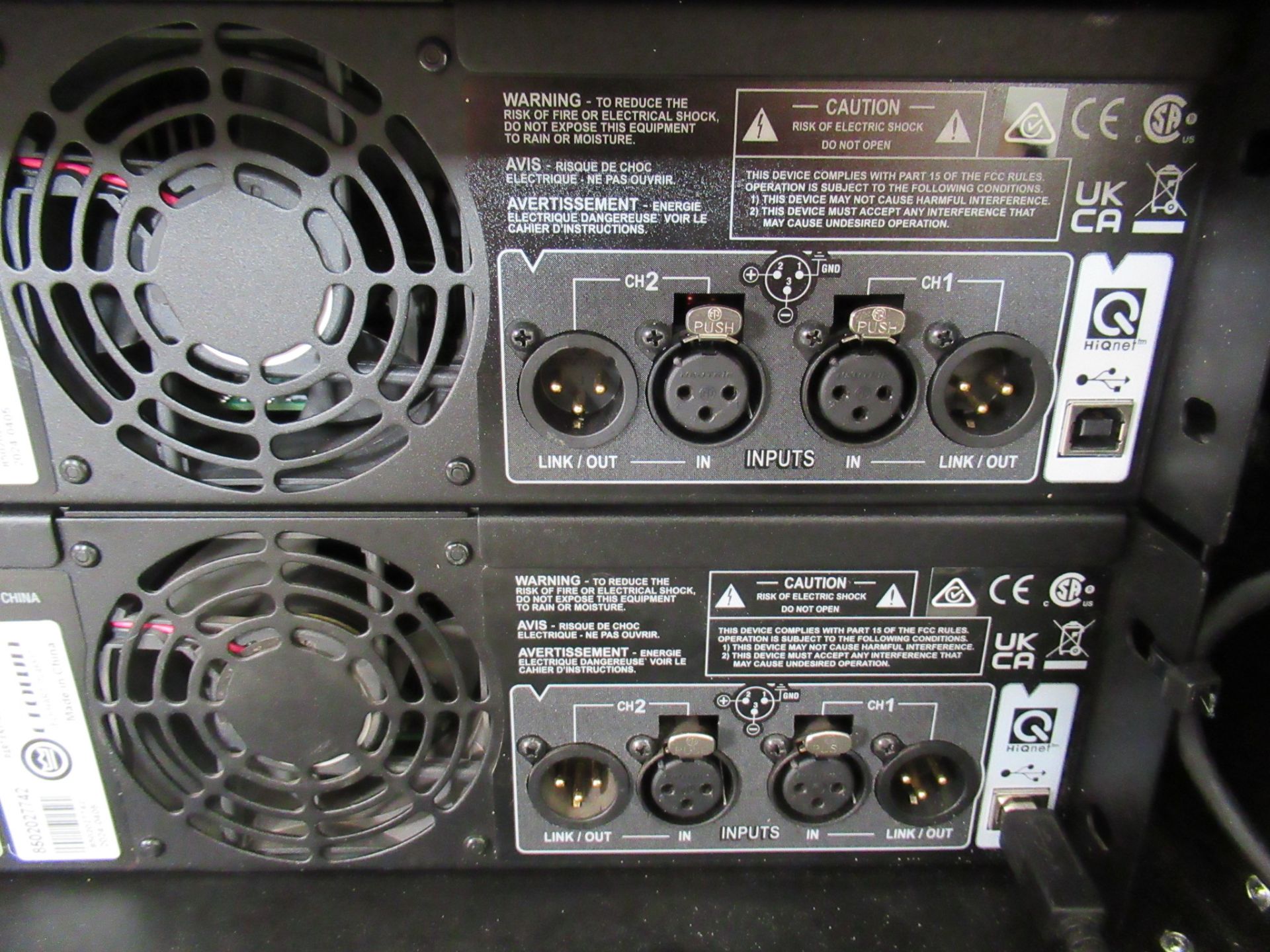 (2) Crown Audio XTi 4002 (2)-channel power amplifier1200W ...