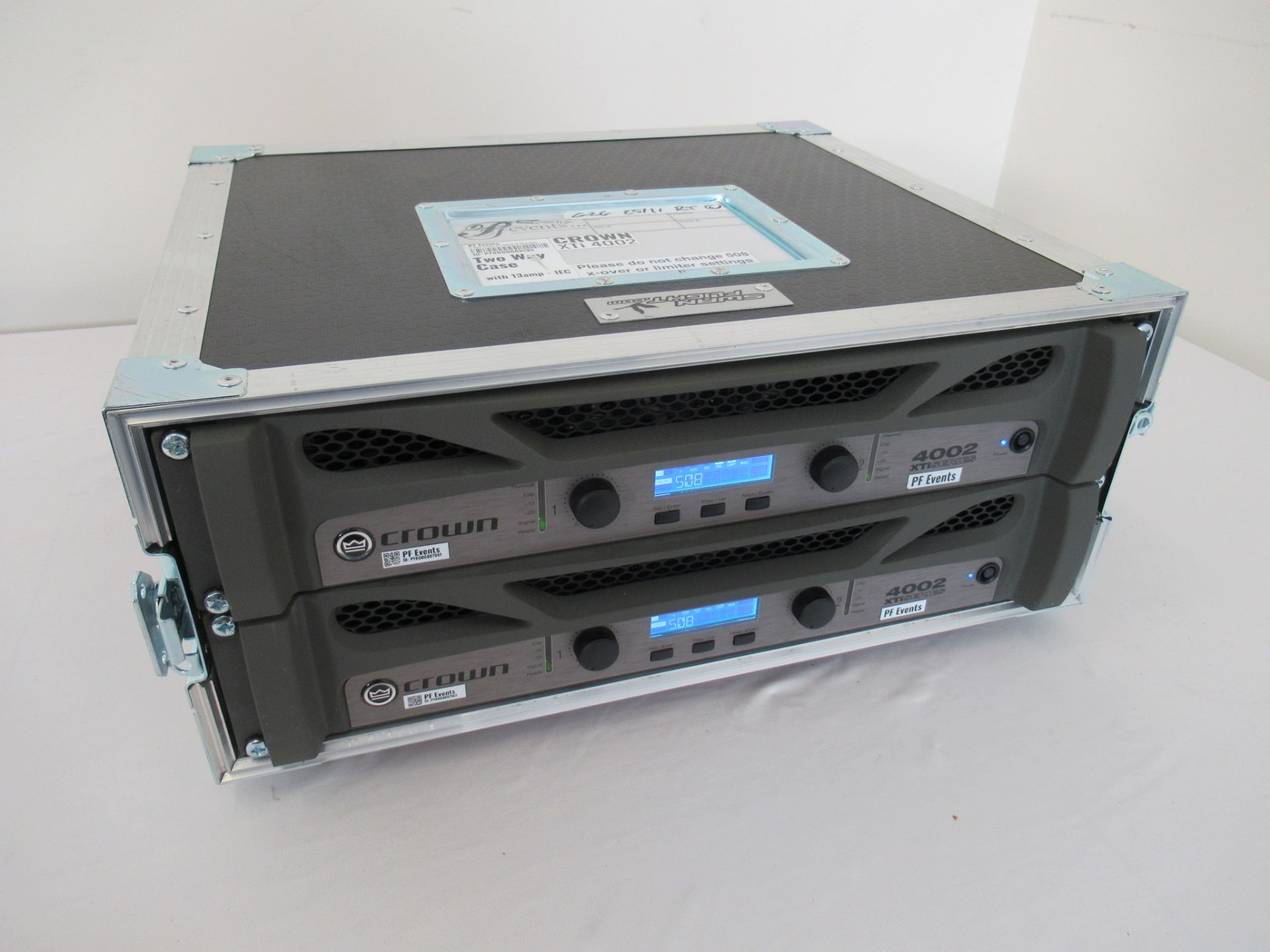 (2) Crown Audio XTi 4002 (2)-channel power amplifier1200W ...