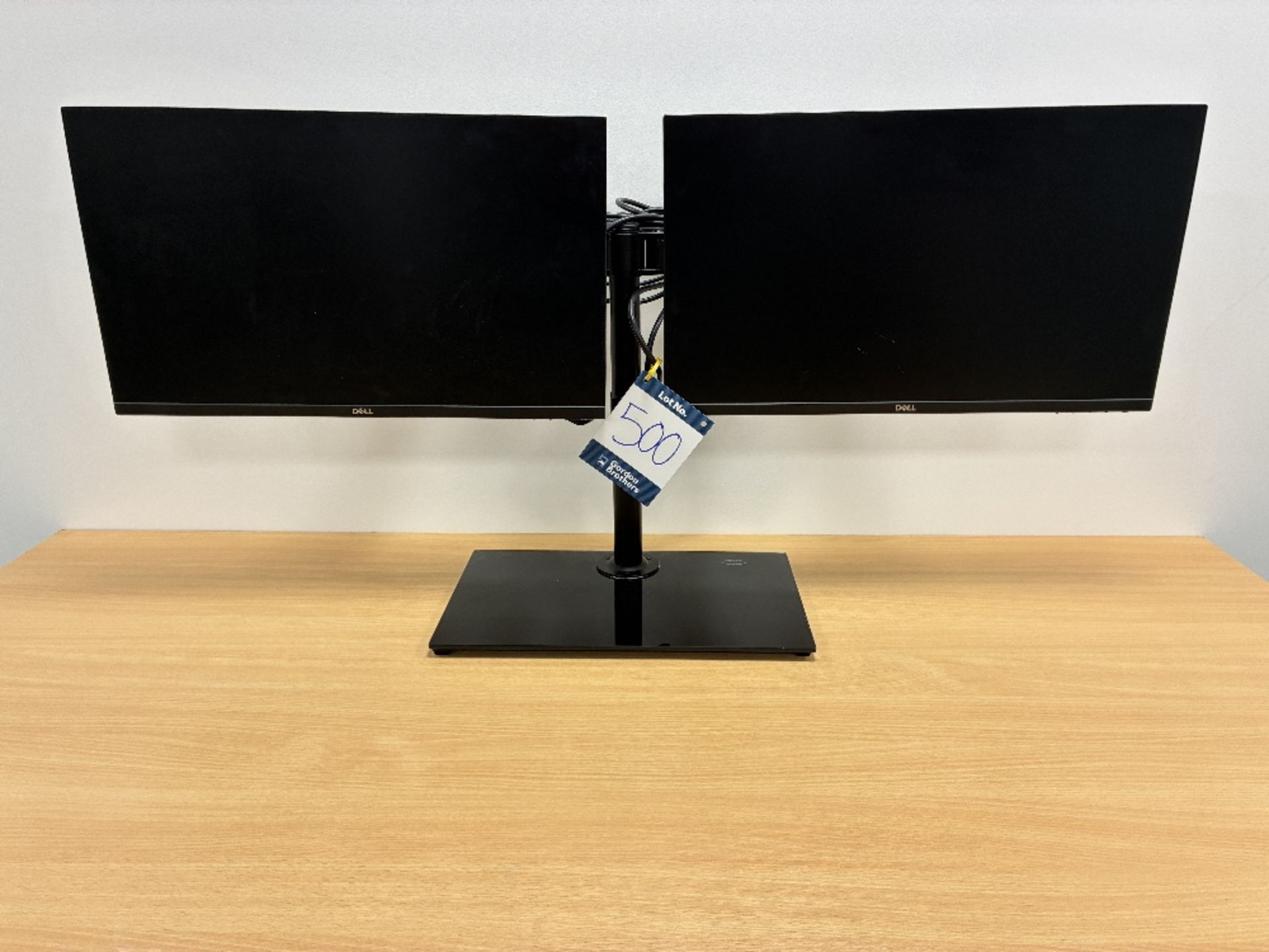 (2) Dell P2419H 24" Monitors & (1) Unbranded Dual Monitor StandDate of ...