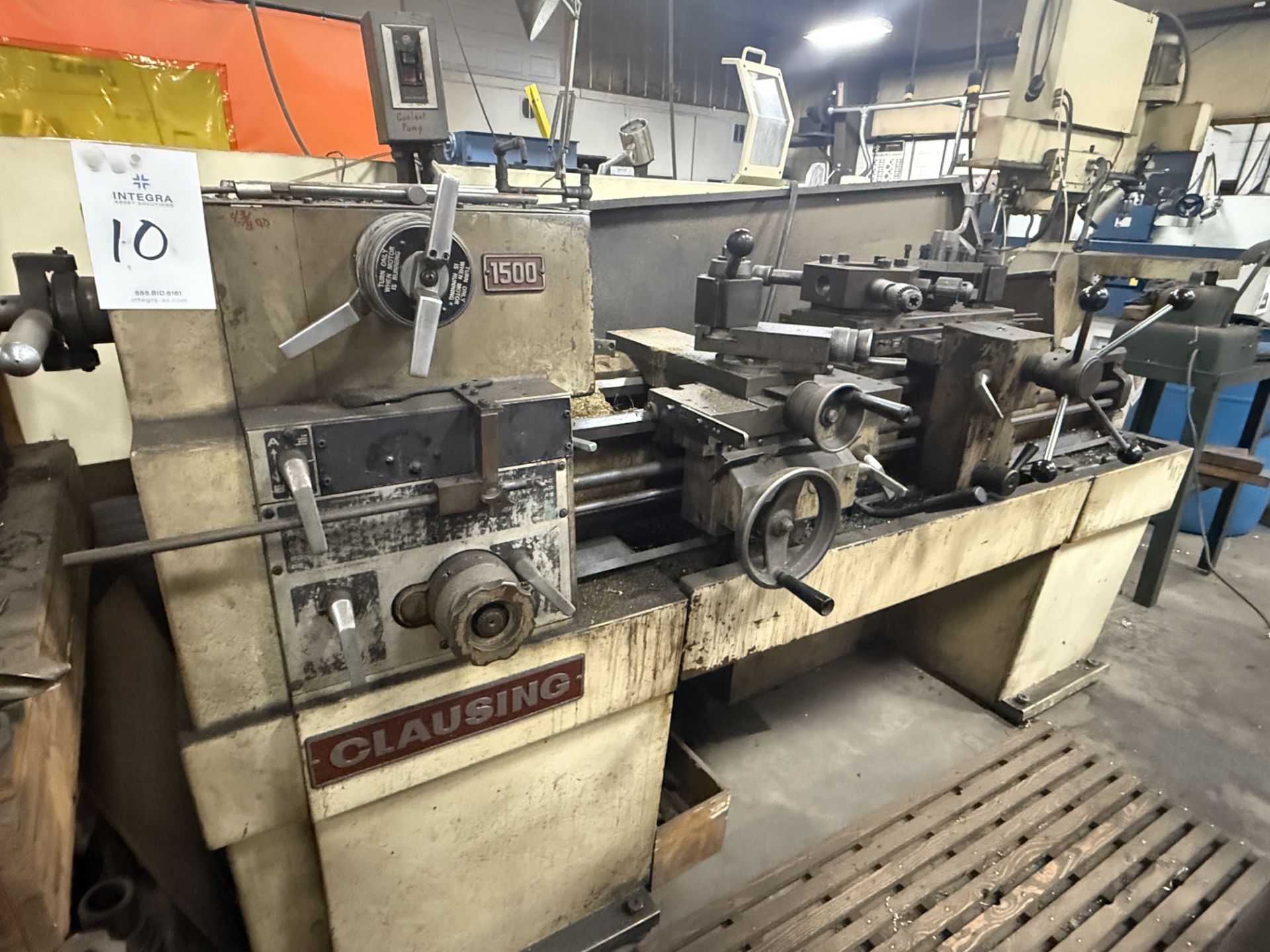 Clausing 1500 15" x 48" Turret Lathe, with Quick Change Tool Posts ...