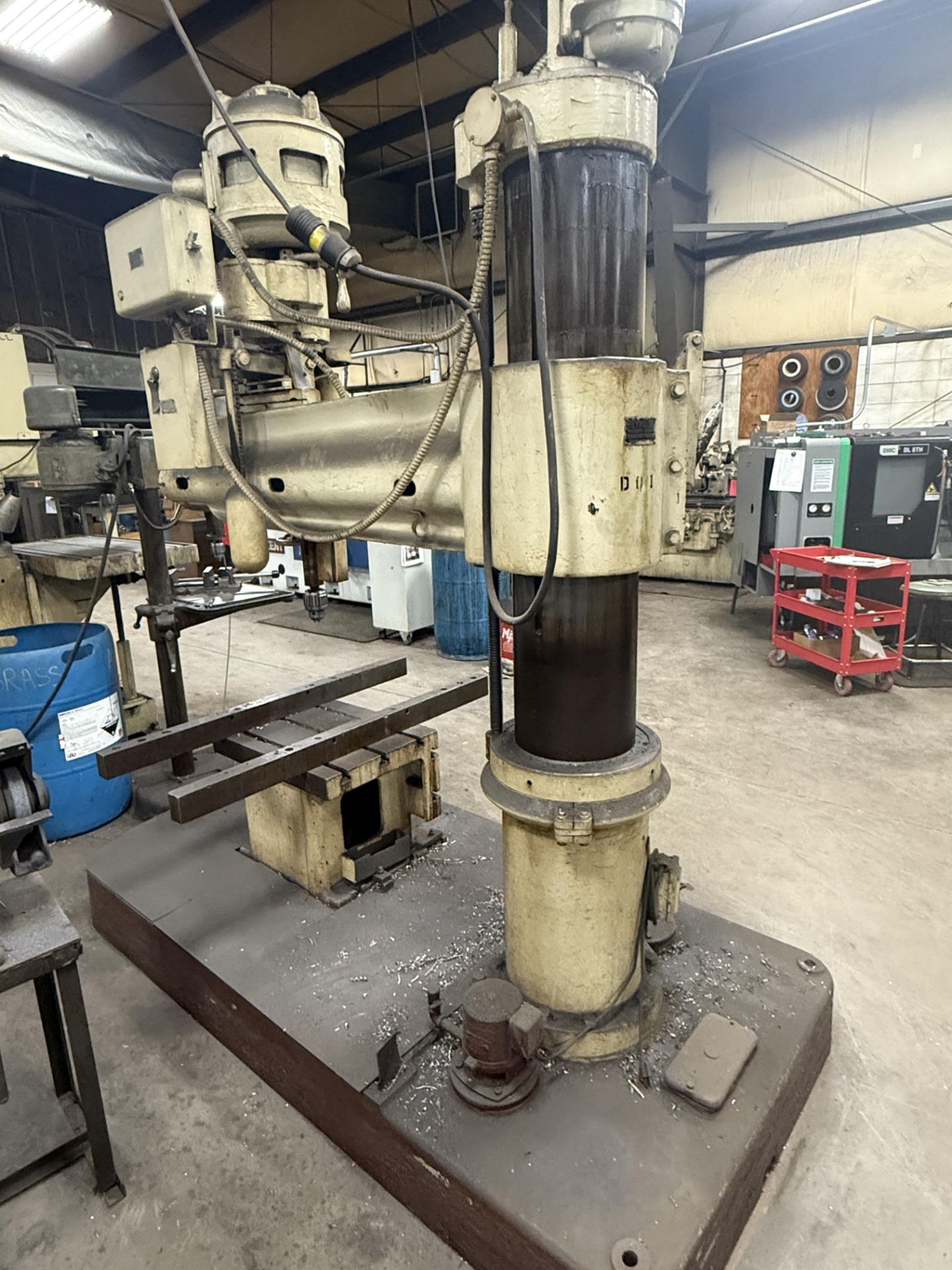 Canedy-Otto 4' x 11" Column Radial Arm Drill, S/N T-578, with 85 ...