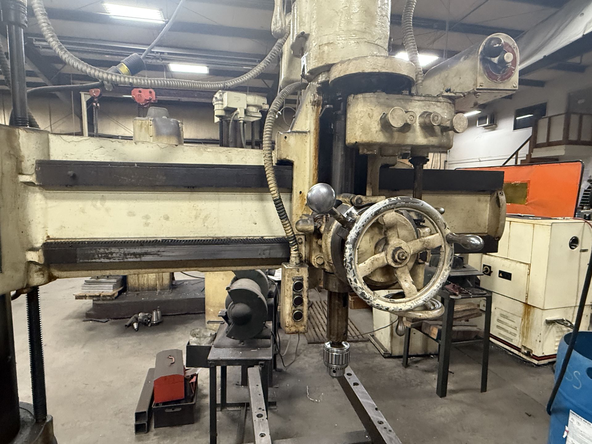 Canedy-Otto 4' x 11" Column Radial Arm Drill, S/N T-578, with 85 ...